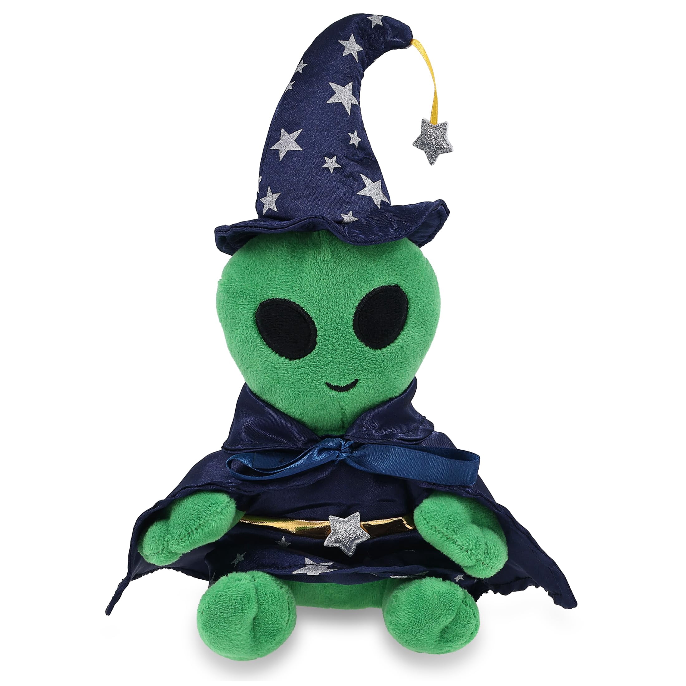 DolliBu Green Alien Stuffed Animal with Wizard Costume - Cute Space ...
