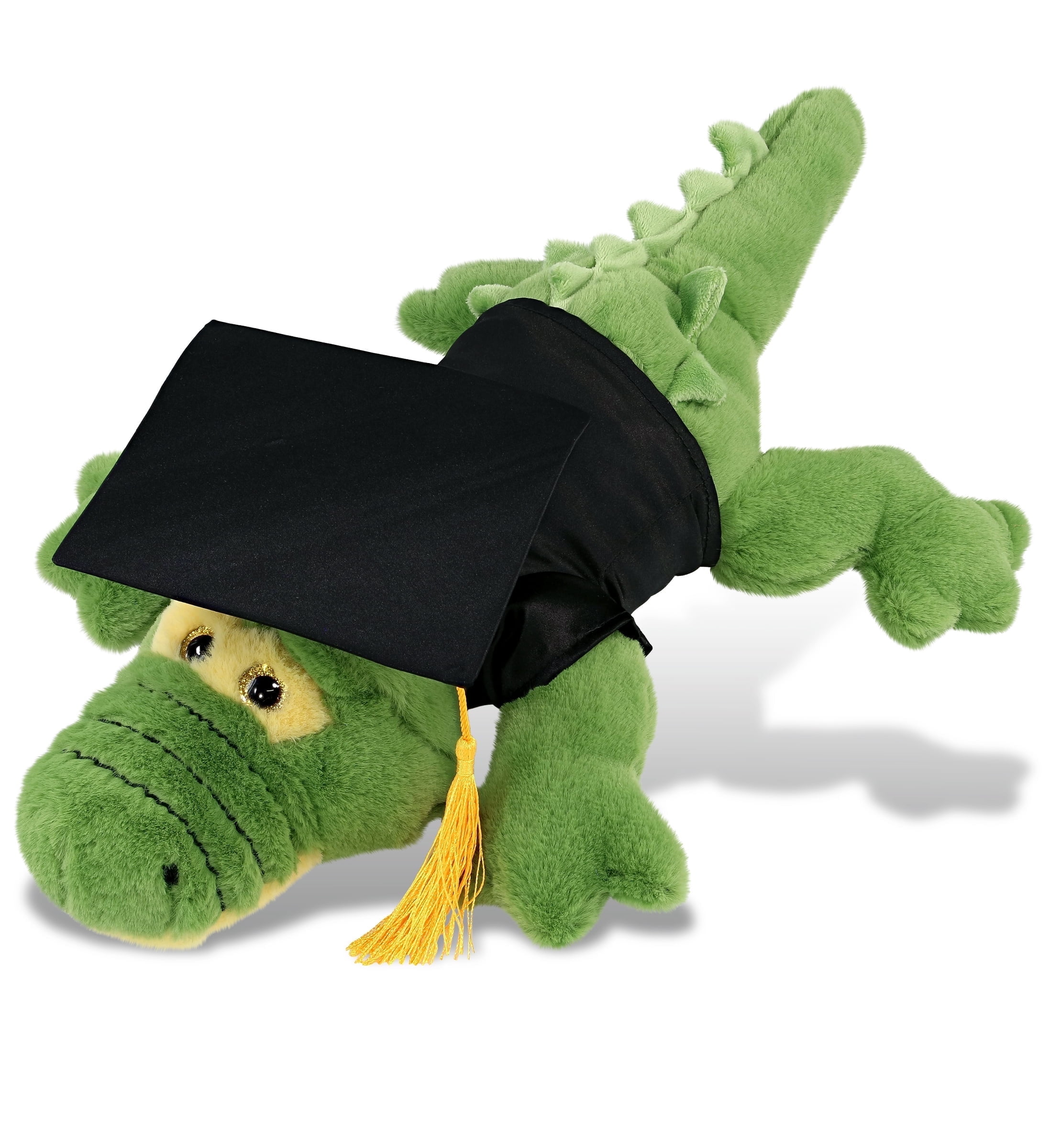 DolliBu Green Alligator Plushie - Graduation Soft Toy with Gown, Cap ...