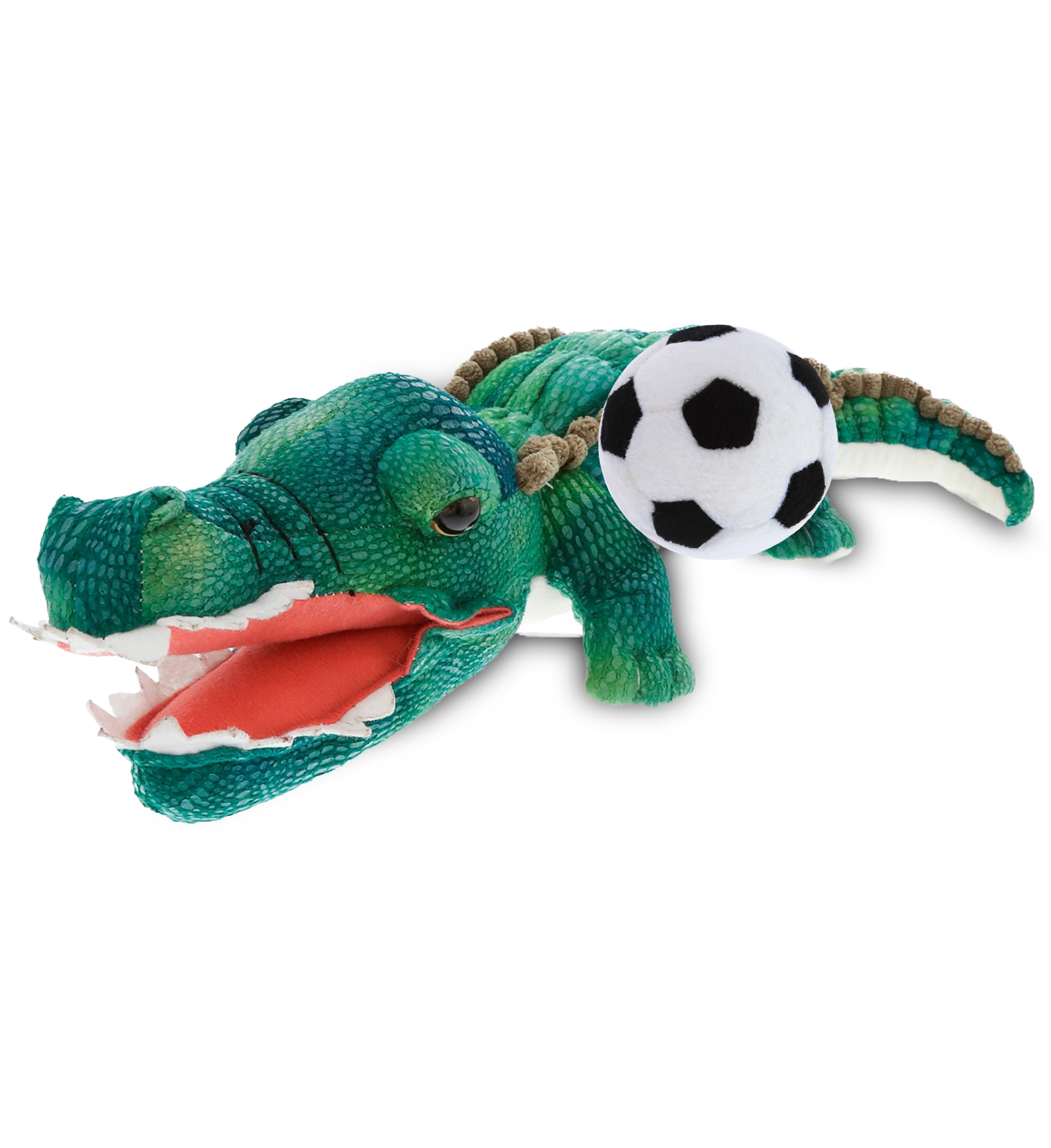 DolliBu Green Alligator Stuffed Animal with Soccer Ball Plush - Soft ...