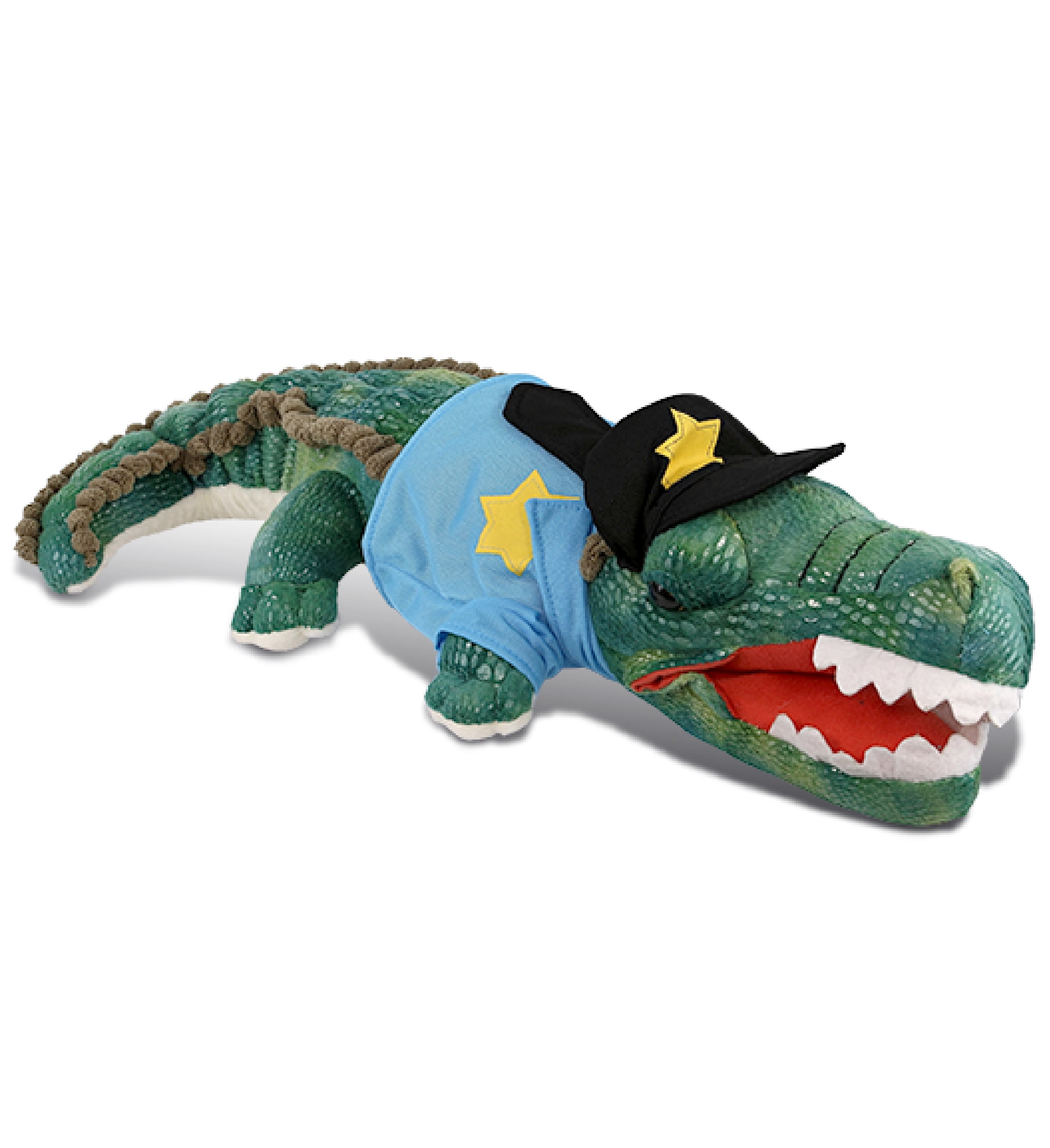 DolliBu Green Alligator Wild Collection Police Officer Plush Toy - Soft ...