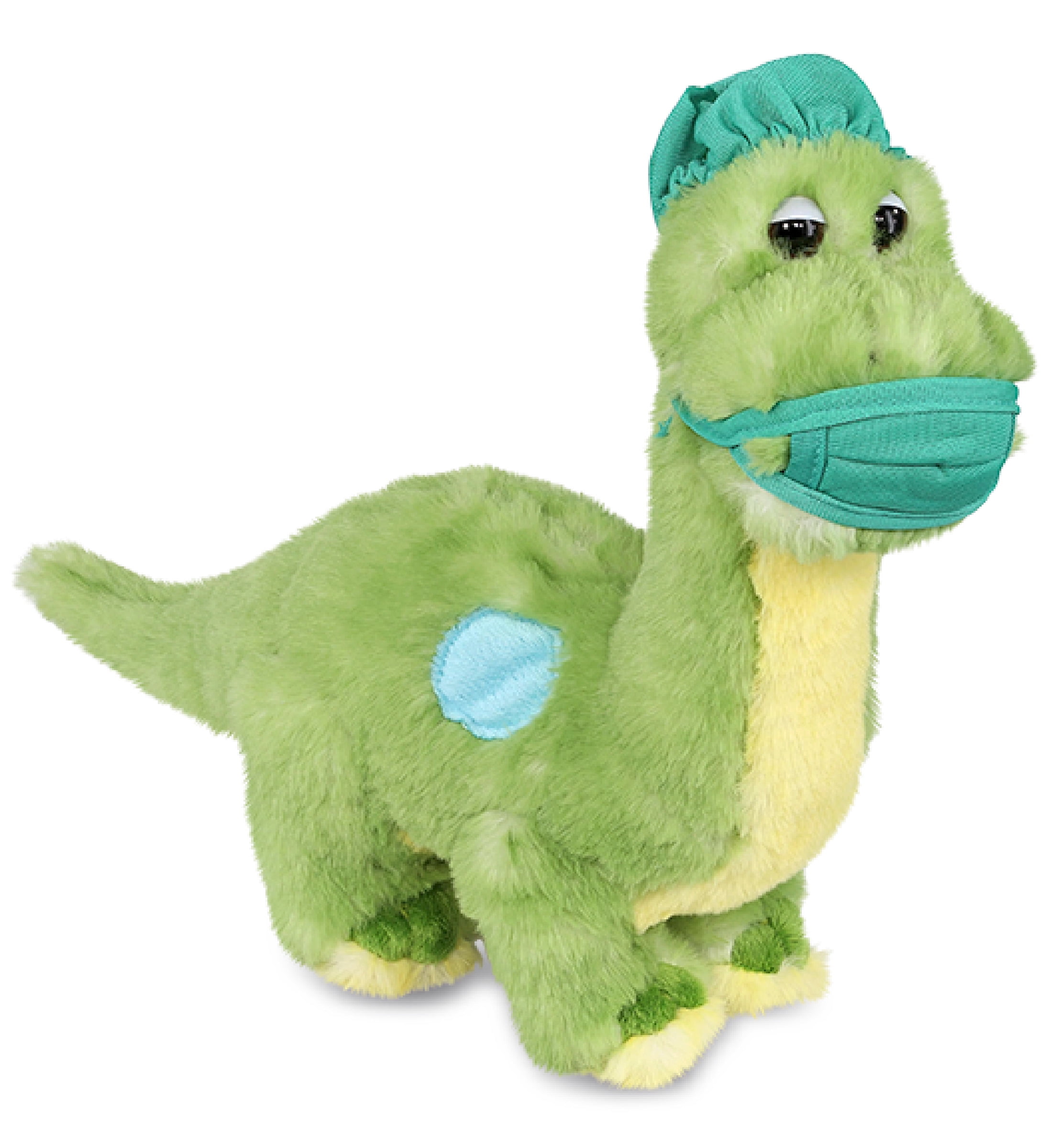 DolliBu Green Dinosaur Doctor Plush Toy - Super Soft Dinosaur Doctor ...