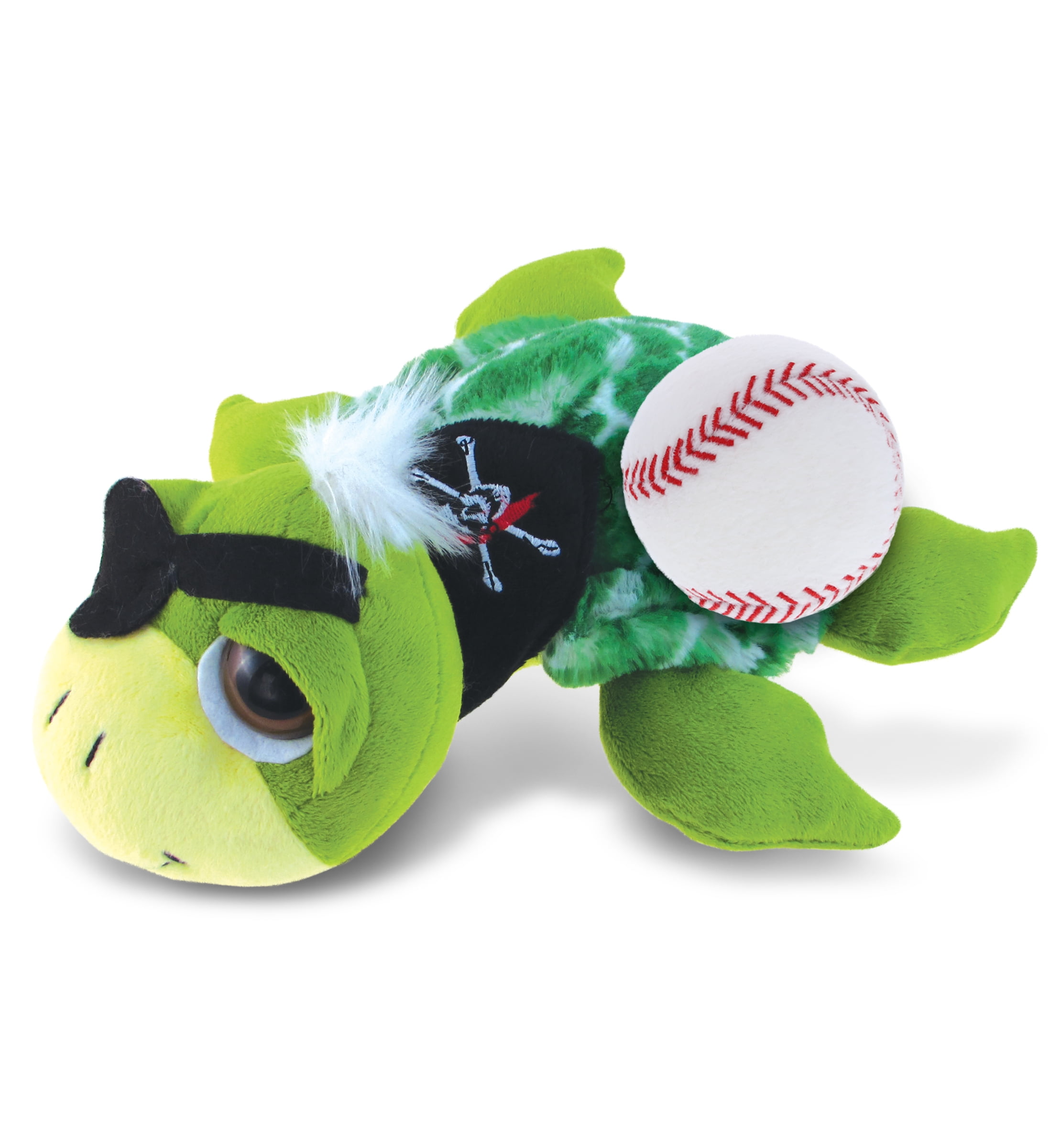 DolliBu Green Pirate Sea Turtle Stuffed Animal with Baseball Plush ...