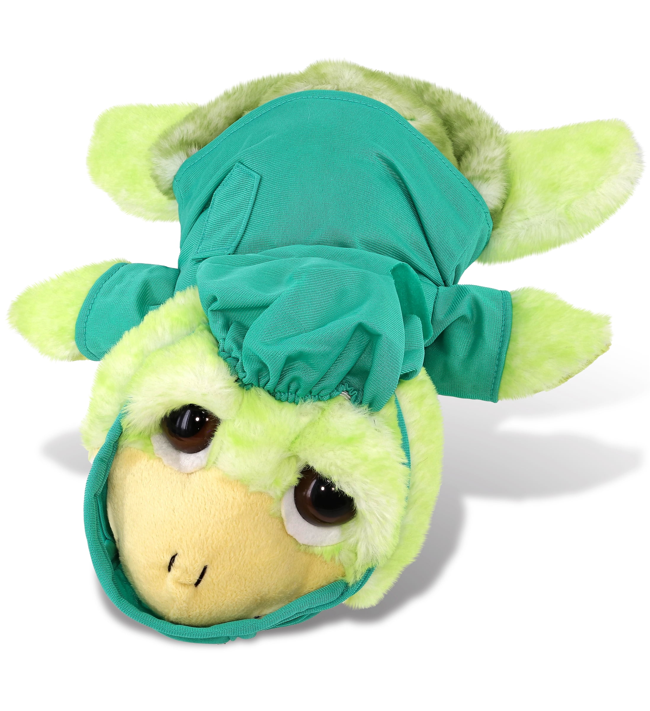 DolliBu Green Sea Turtle Large Doctor Plush Toy - Super Soft Sea Turtle ...