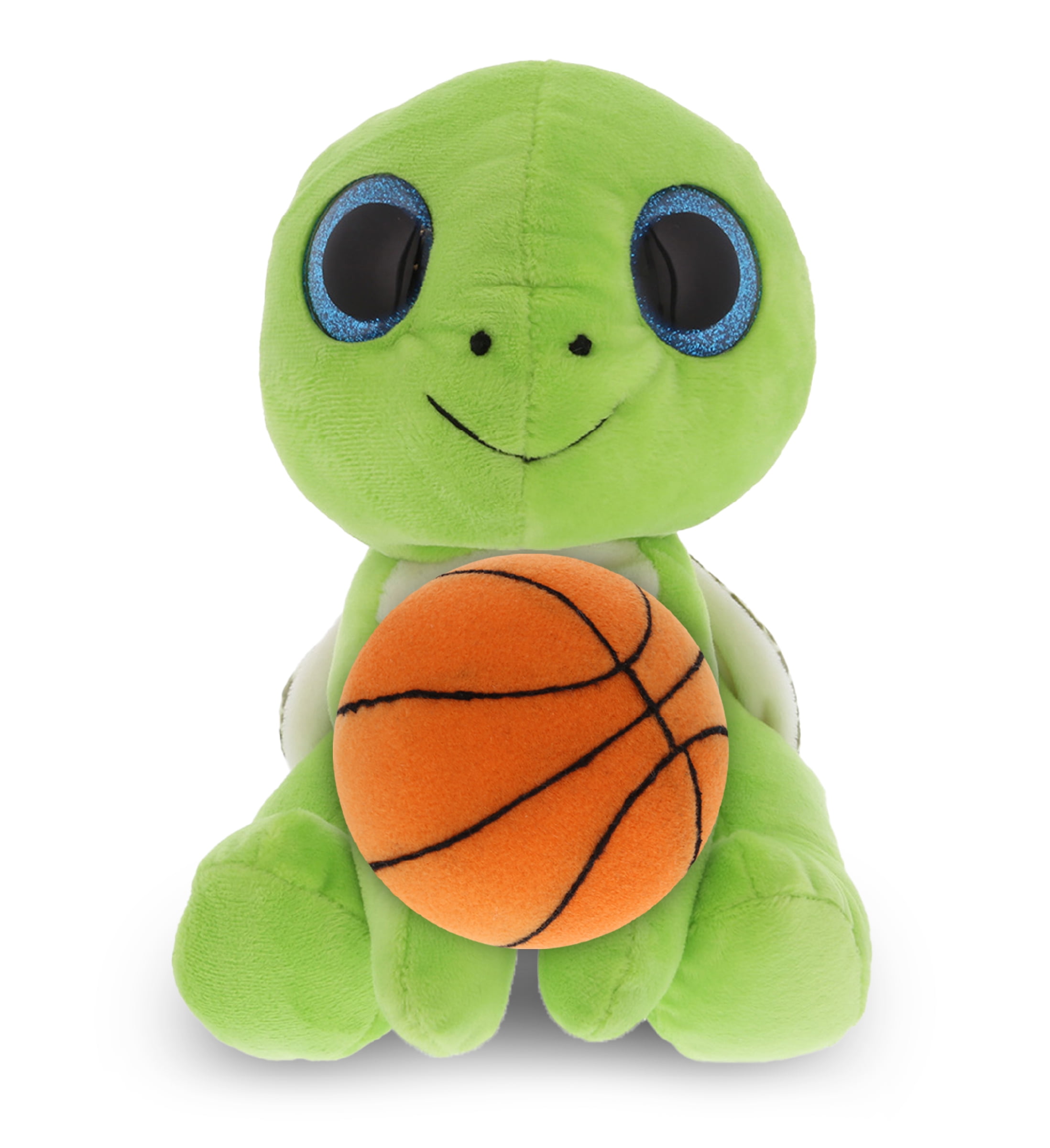 DolliBu Green Sea Turtle Stuffed Animal with Basketball Plush - Soft ...