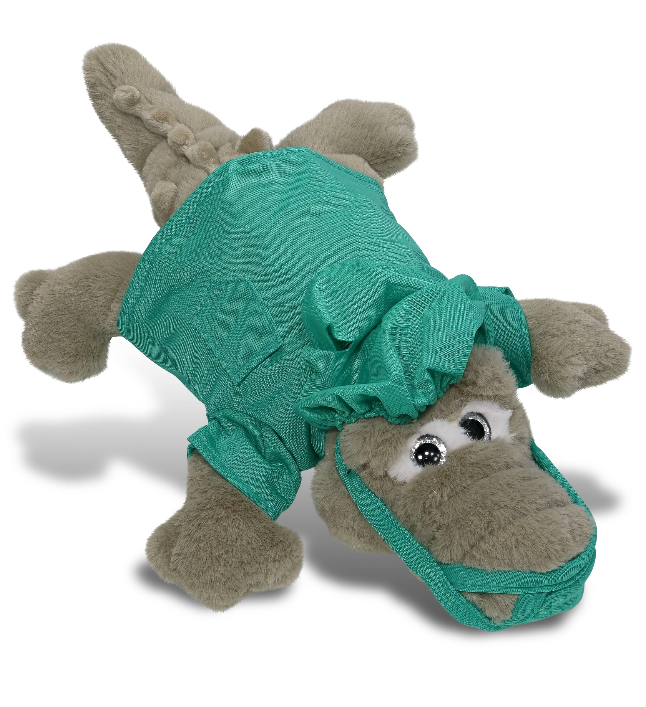 DolliBu Grey Alligator Doctor Plush Toy - Super Soft Alligator Doctor ...