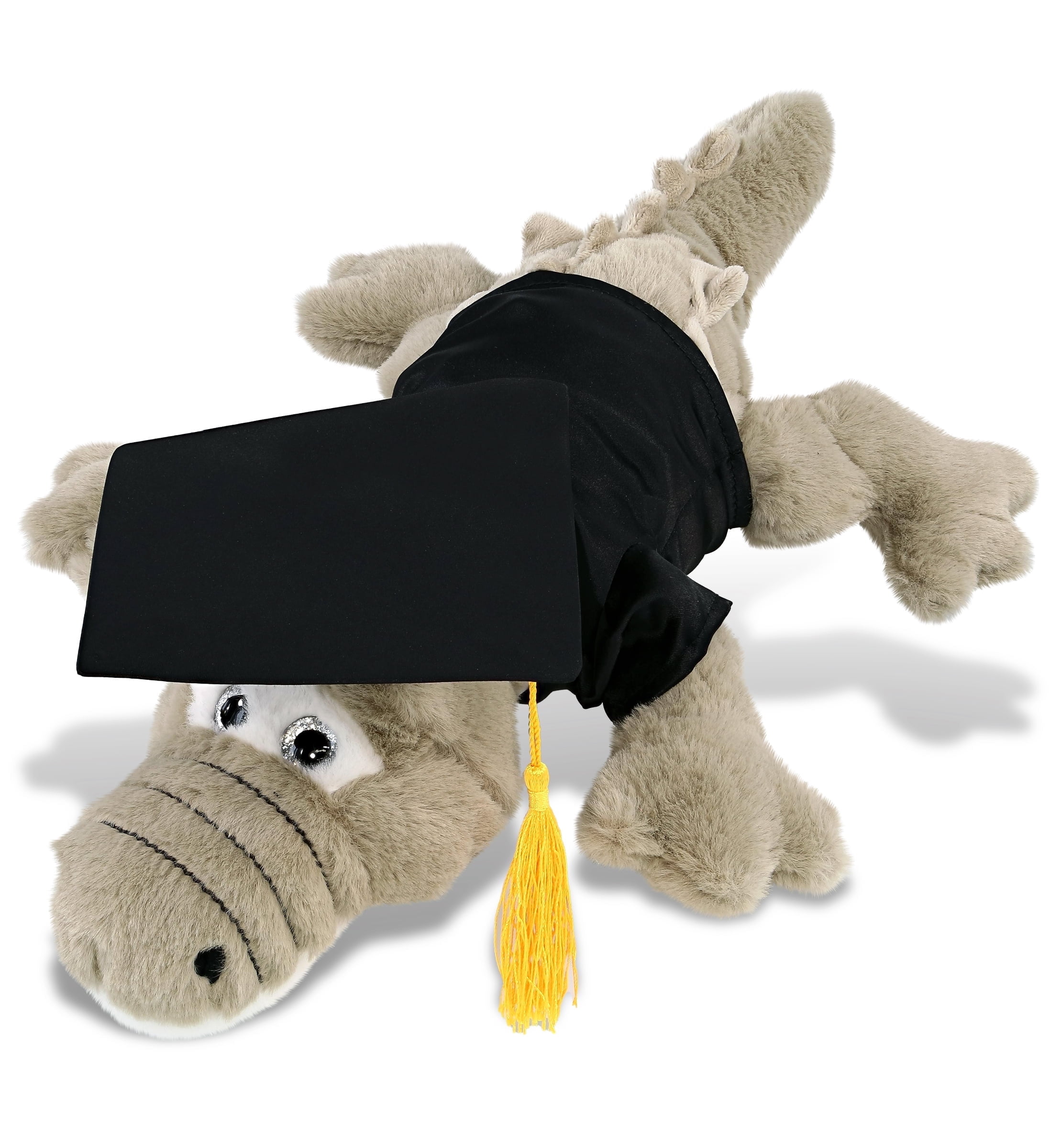 DolliBu Grey Alligator Large Graduation Plush Toy - Super Soft ...