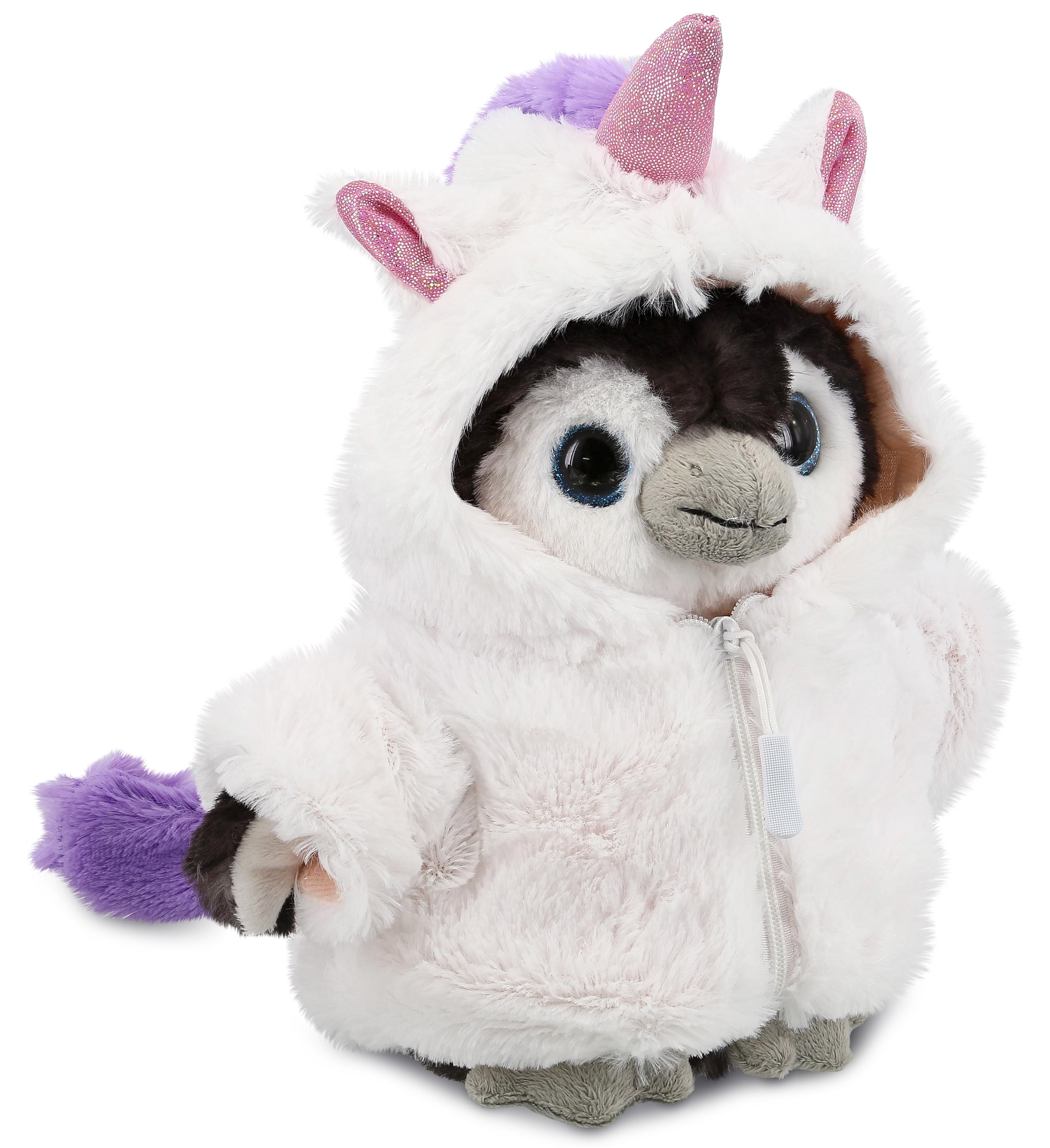 DolliBu Grey Penguin Unicorn Plush Stuffed Animal Toy - Super Soft ...