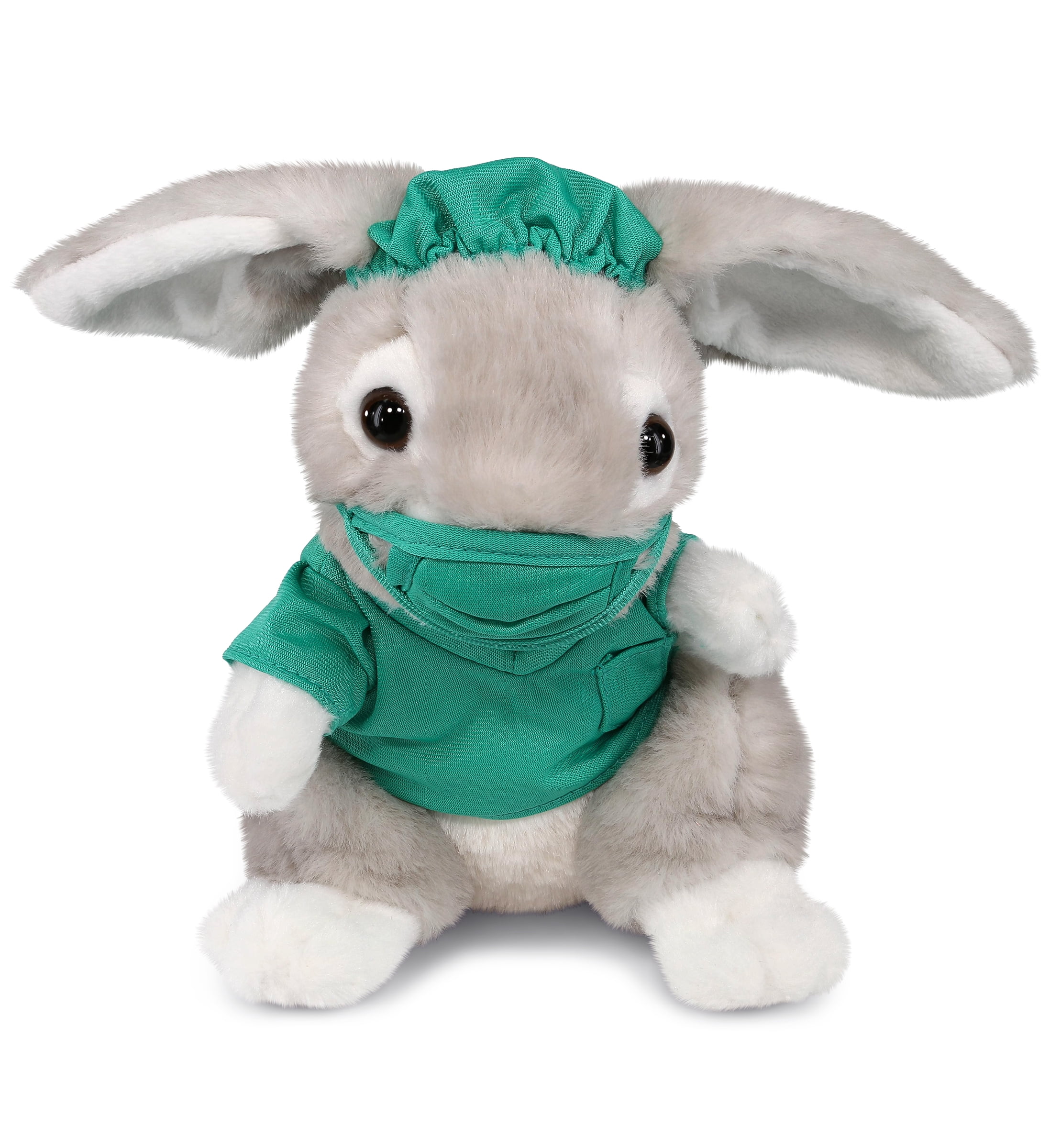 DolliBu Grey Rabbit Doctor Plush Toy - Super Soft Grey Rabbit Doctor ...