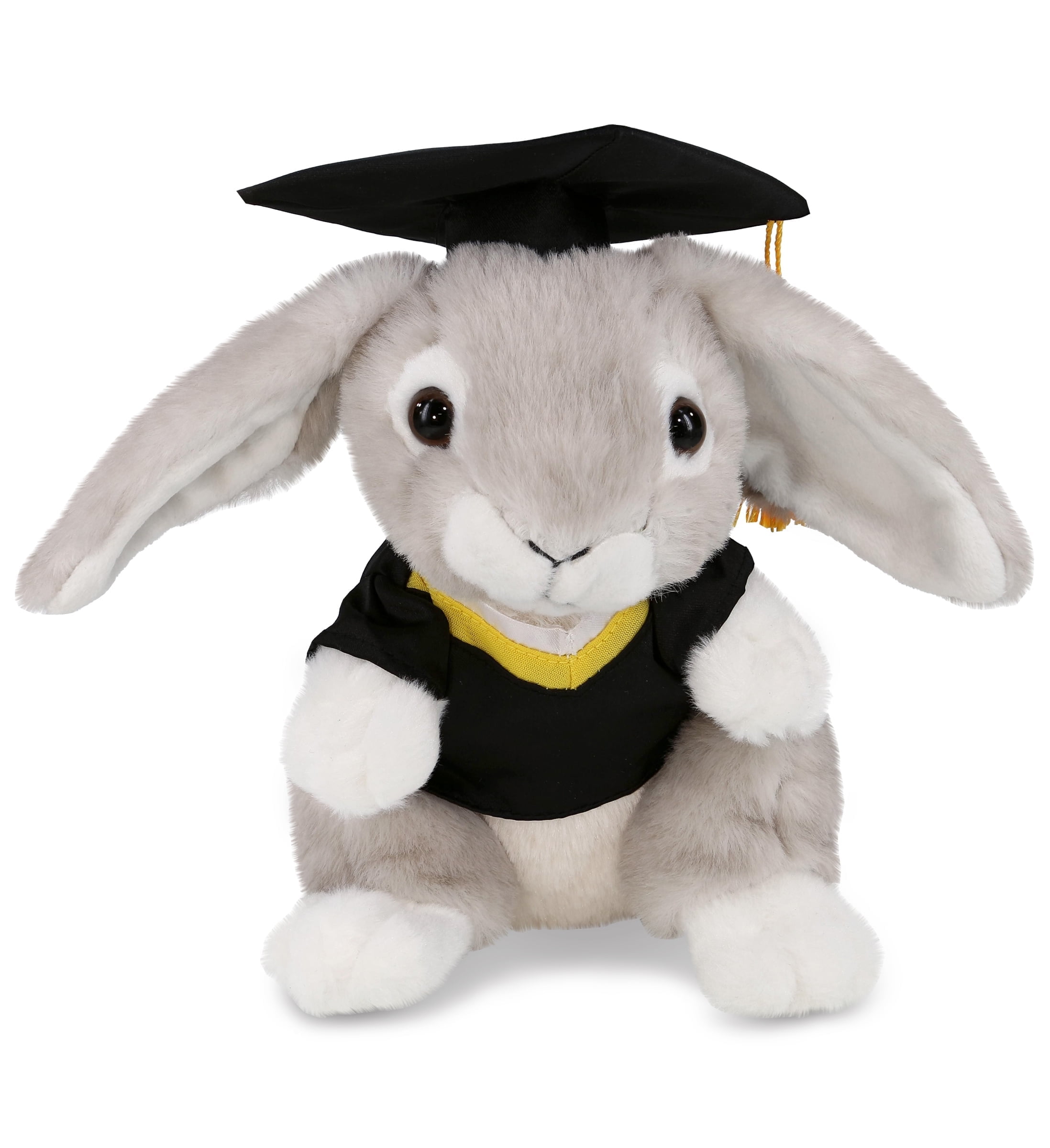DolliBu Grey Rabbit Graduation Plush Toy - Soft Huggable Graduation ...