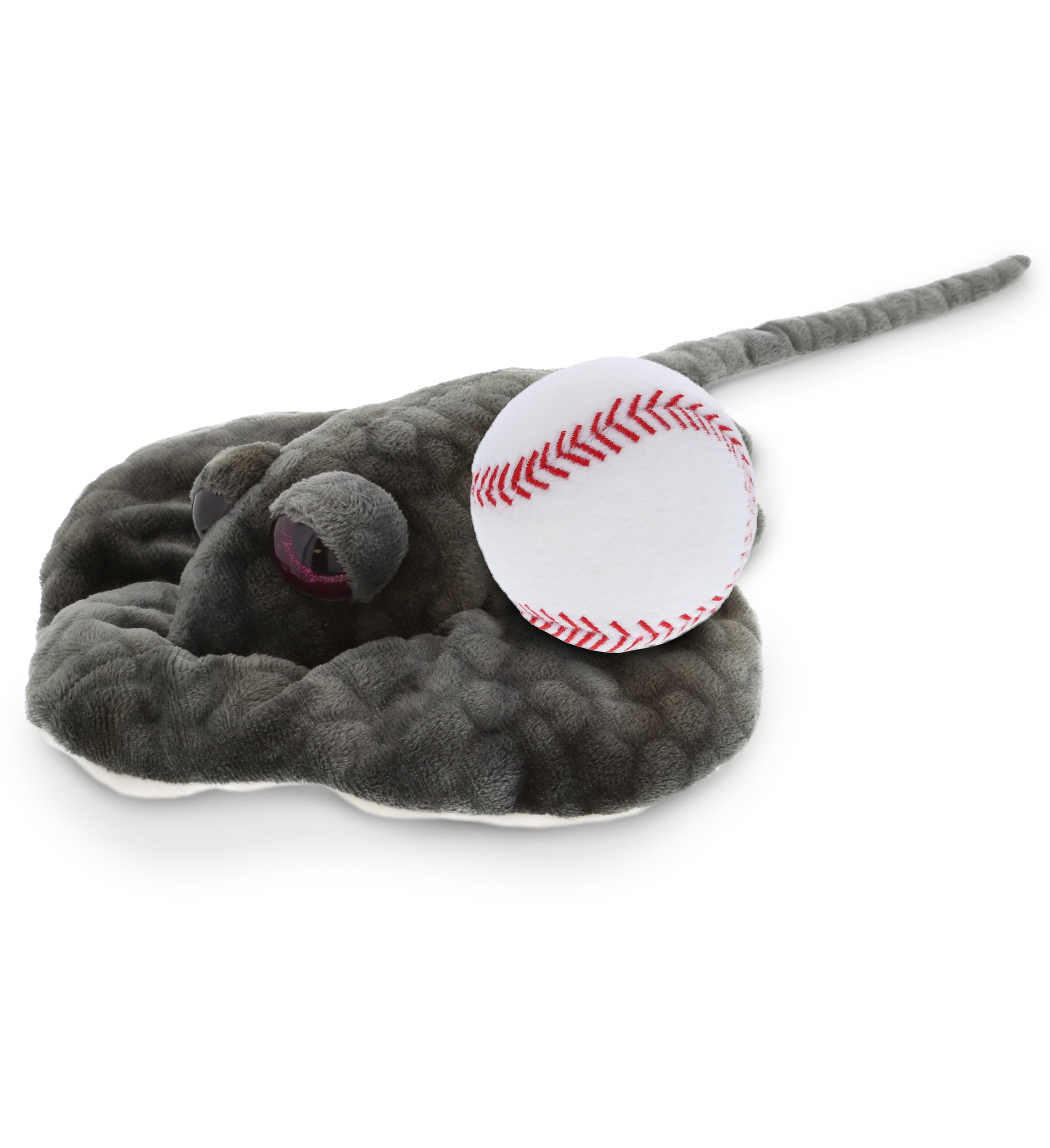 DolliBu Grey Stingray Stuffed Animal with Baseball Plush – Soft ...