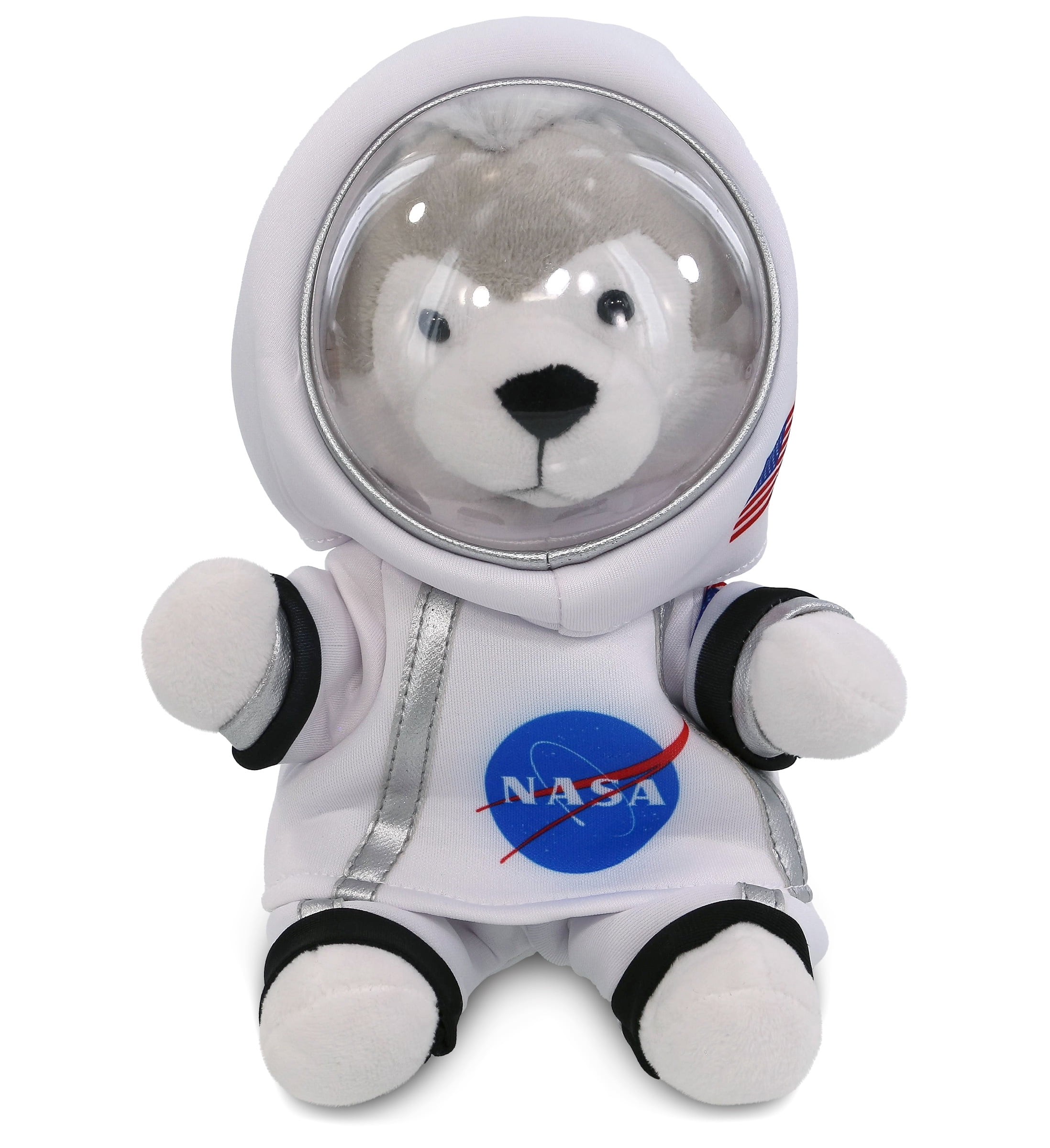 DolliBu Grey Wolf Astronaut Plush Toy - Super Soft Wild Life Astronaut ...