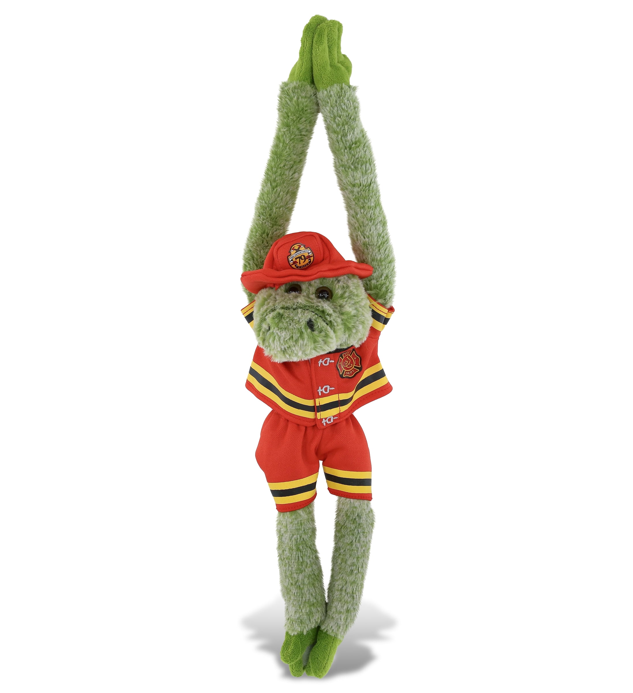 DolliBu Hanging Alligator Firefighter Stuffed Animal - Super Soft Gator ...