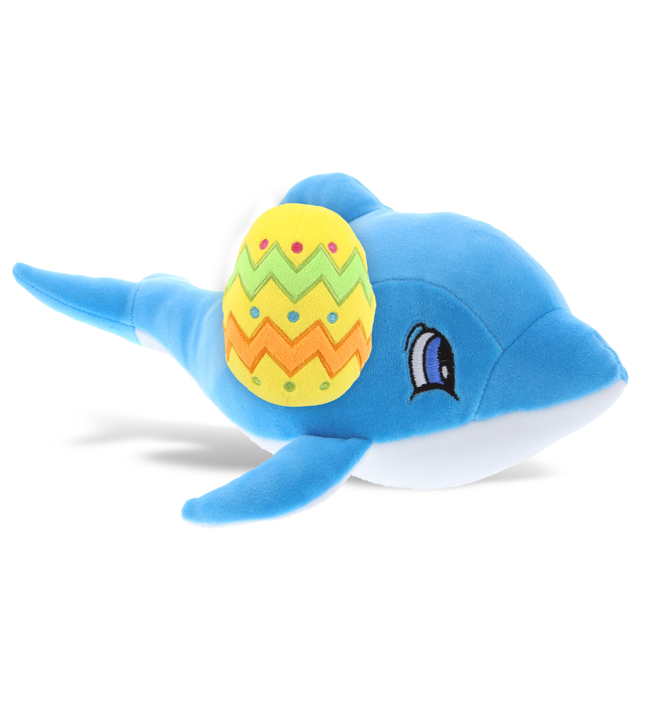 DolliBu Happy Easter Baby Soft Blue Dolphin with Yellow Easter Egg ...