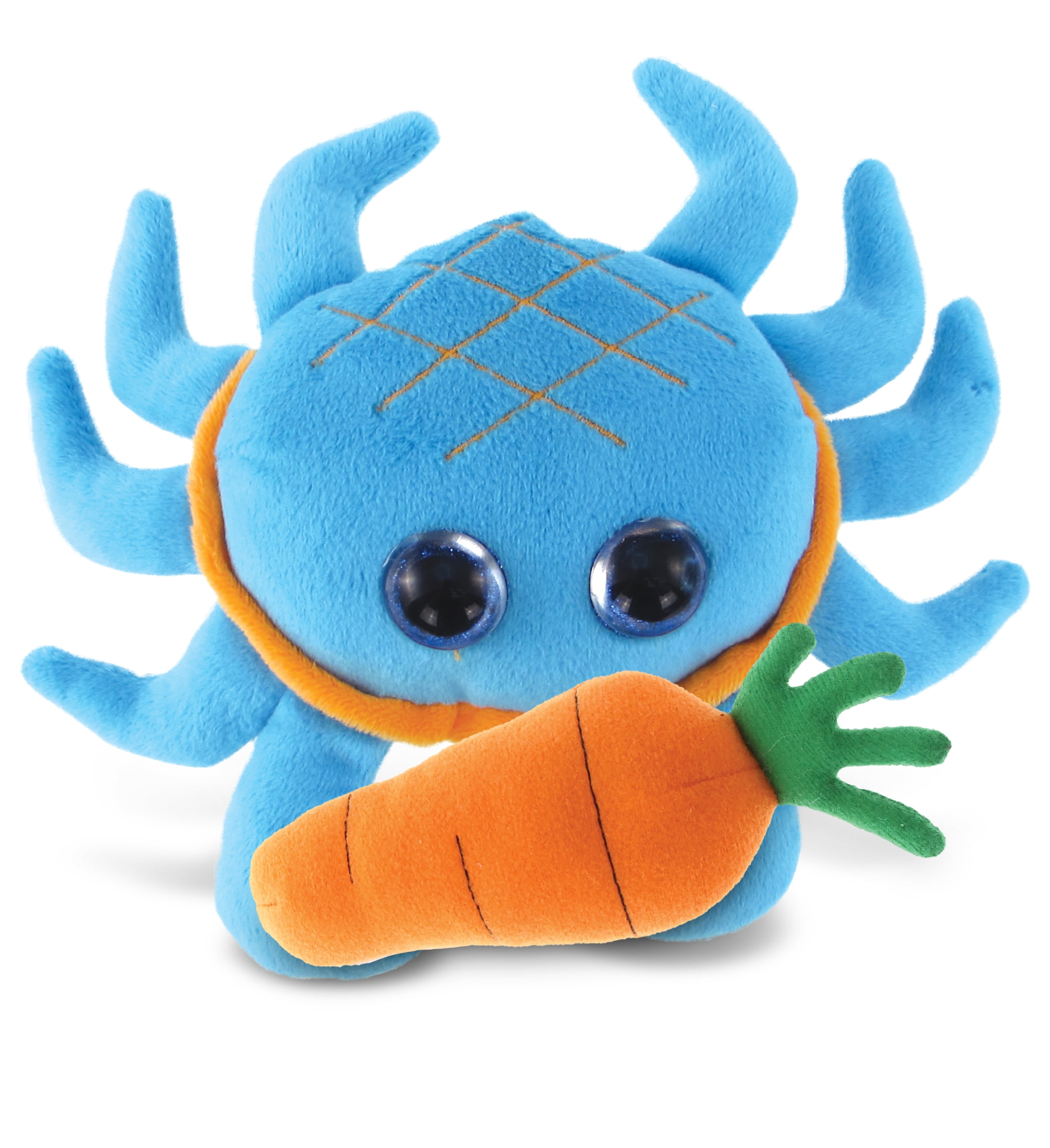 DolliBu Happy Easter Big-Eyed Blue Crab with Carrot - Cute Stuffed ...