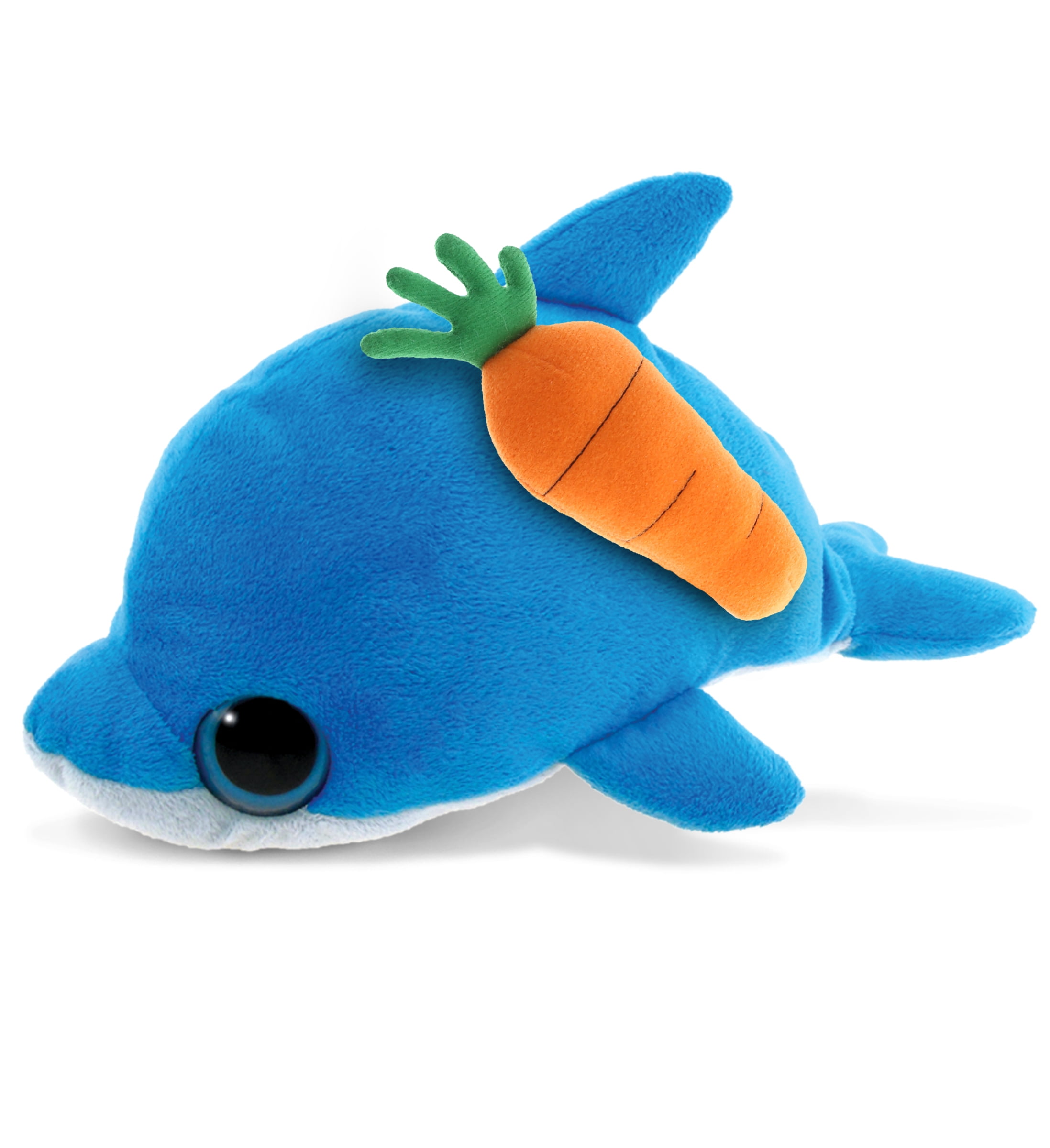 DolliBu Happy Easter Big-Eyed Dolphin Soft Plush with Carrot - Cute ...
