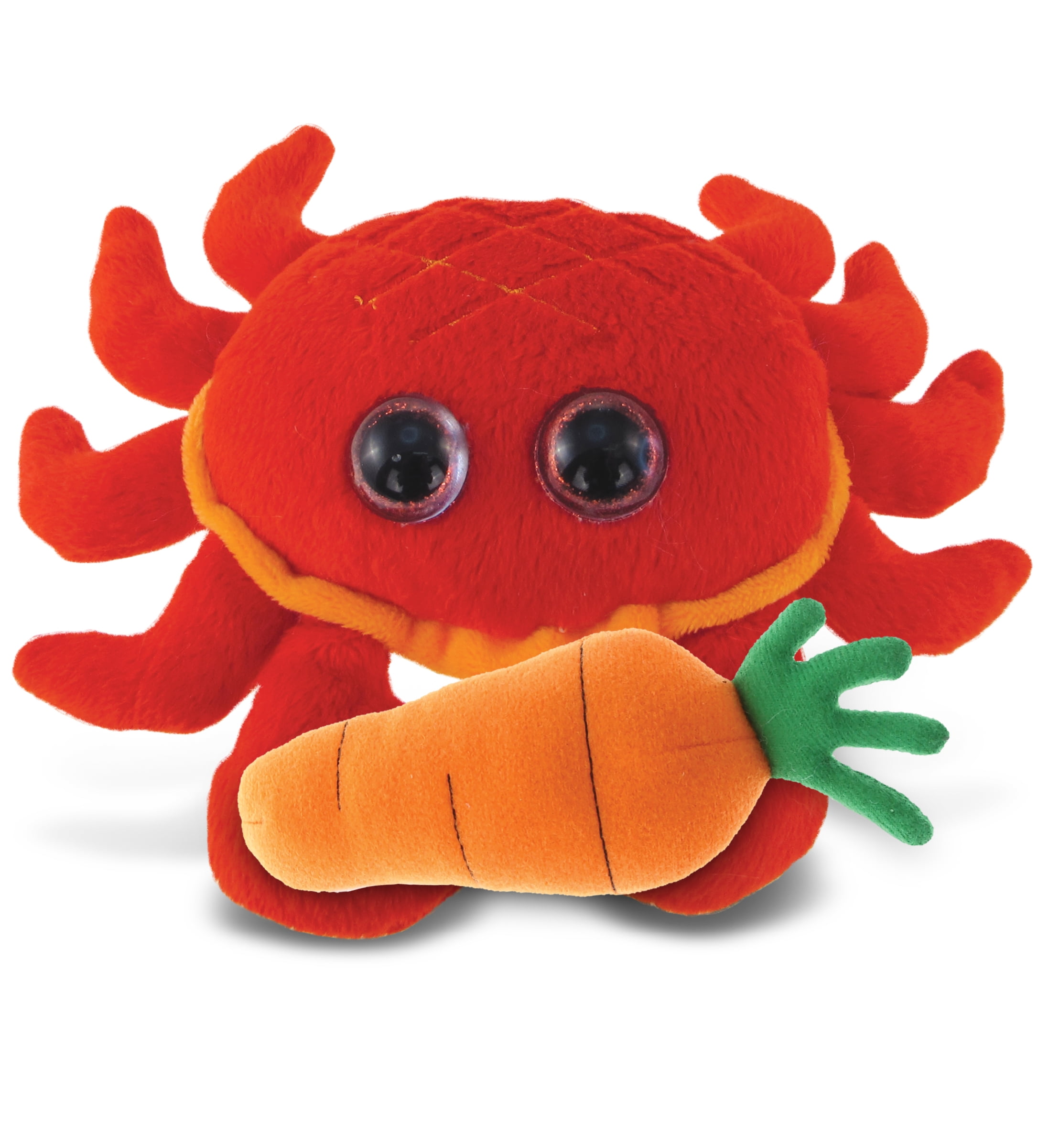 DolliBu Happy Easter Big-Eyed Red Crab with Carrot - Cute Stuffed ...