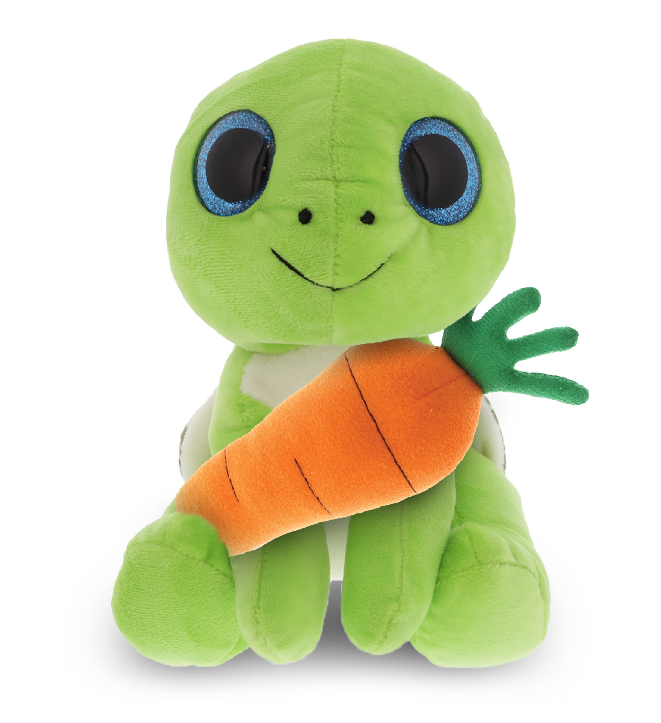 DolliBu Happy Easter Sparkling Eyes Large Green Sea Turtle with Carrot ...