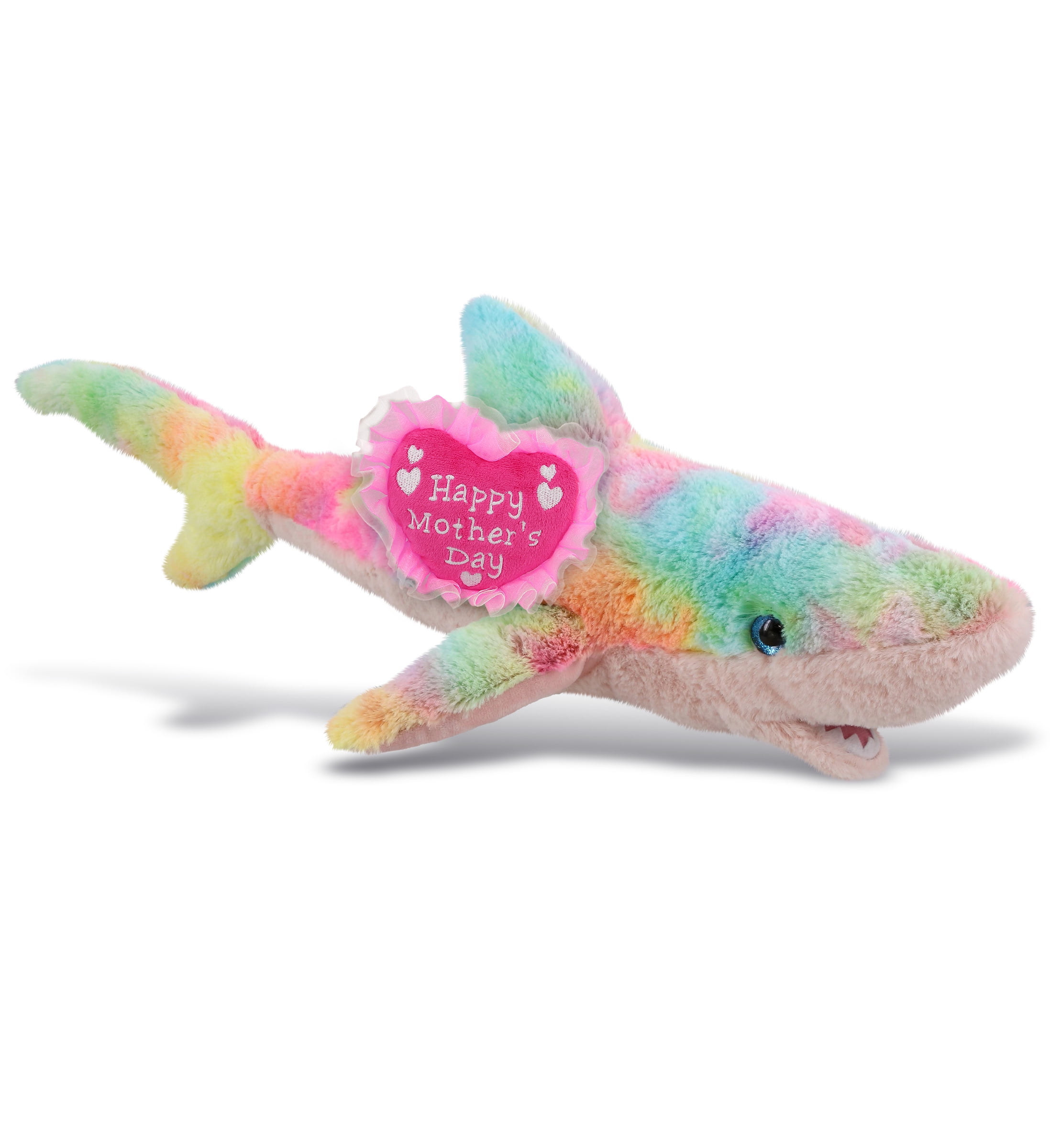DolliBu Happy Mother's Day Large Rainbow Shark - Cute Stuffed Animal ...