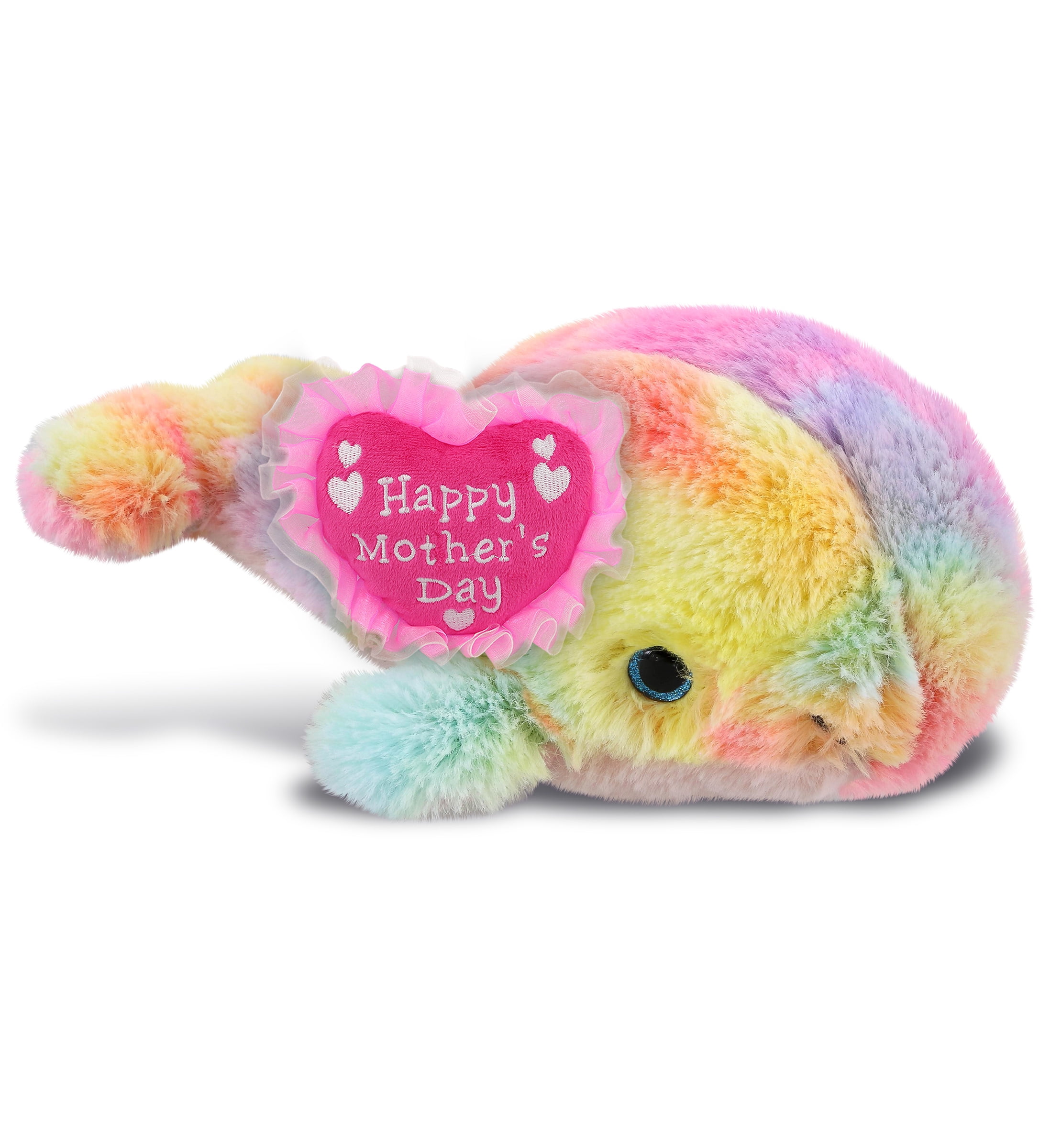 DolliBu Happy Mother's Day Plush Rainbow Whale - Cute Stuffed Animal ...