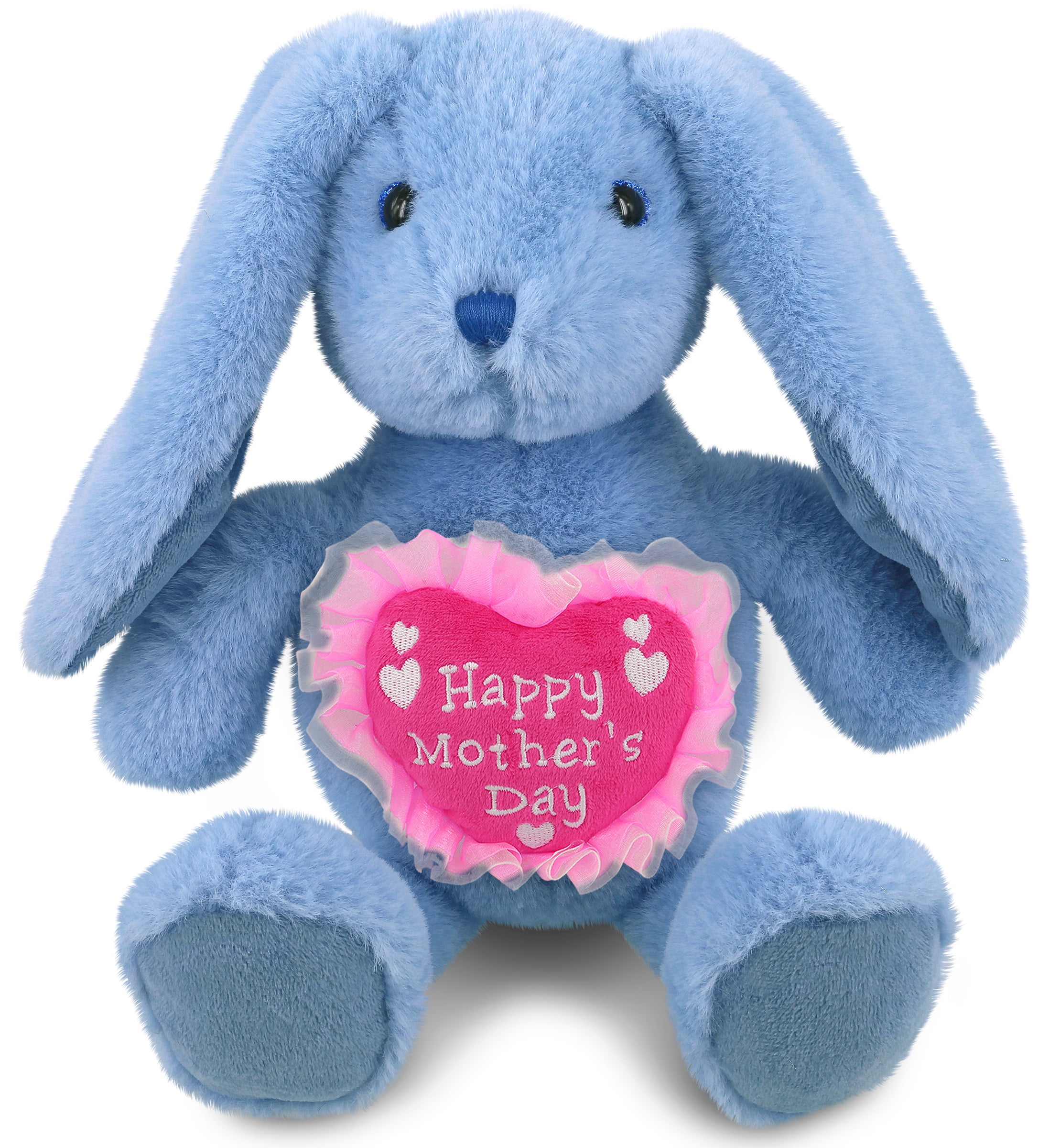 DolliBu Happy Mother's Day Super Soft Plush Baby Blue Rabbit - Cute ...