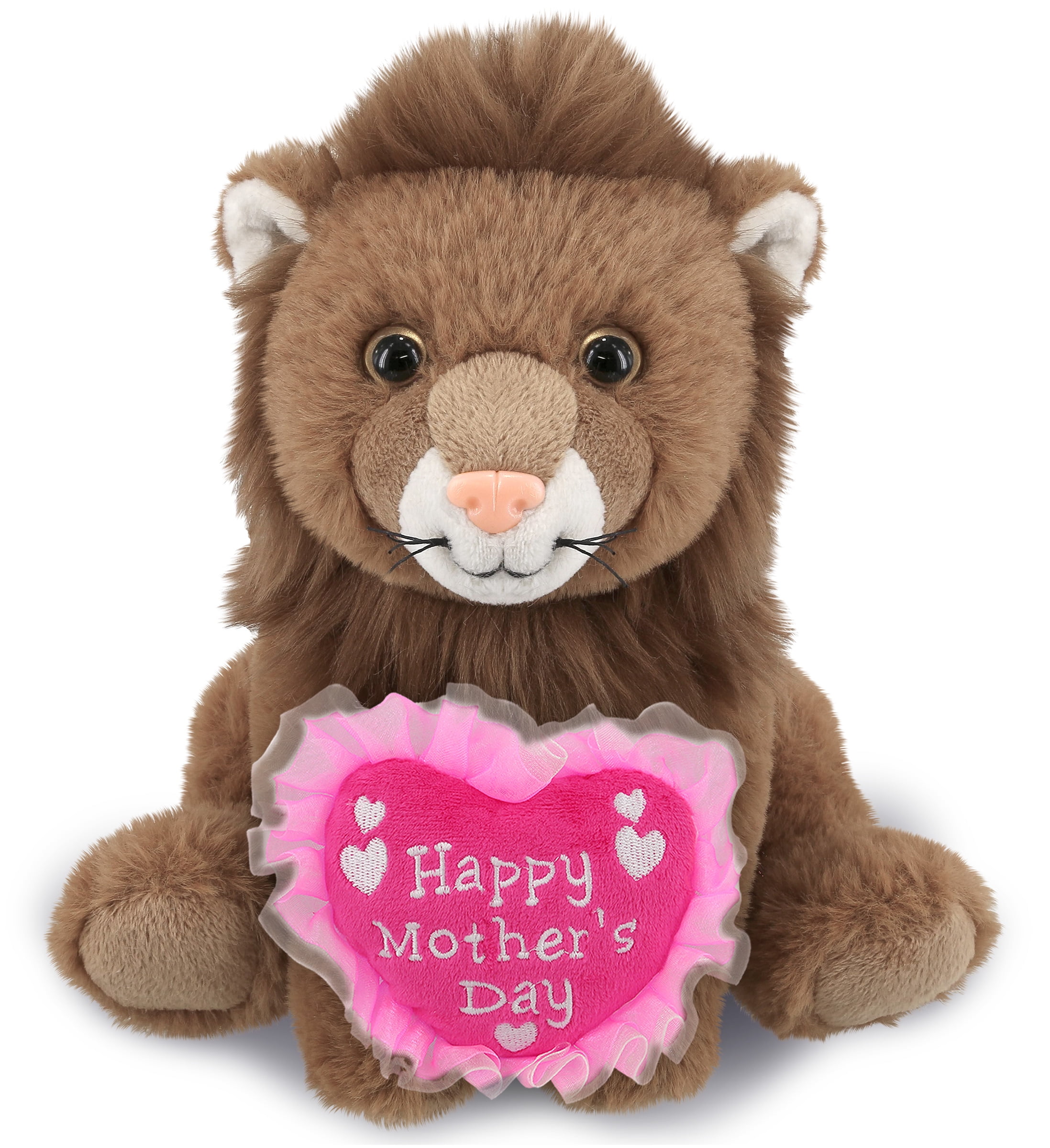 DolliBu Happy Mother's Day Super Soft Plush Squat Lion - Cute Stuffed ...
