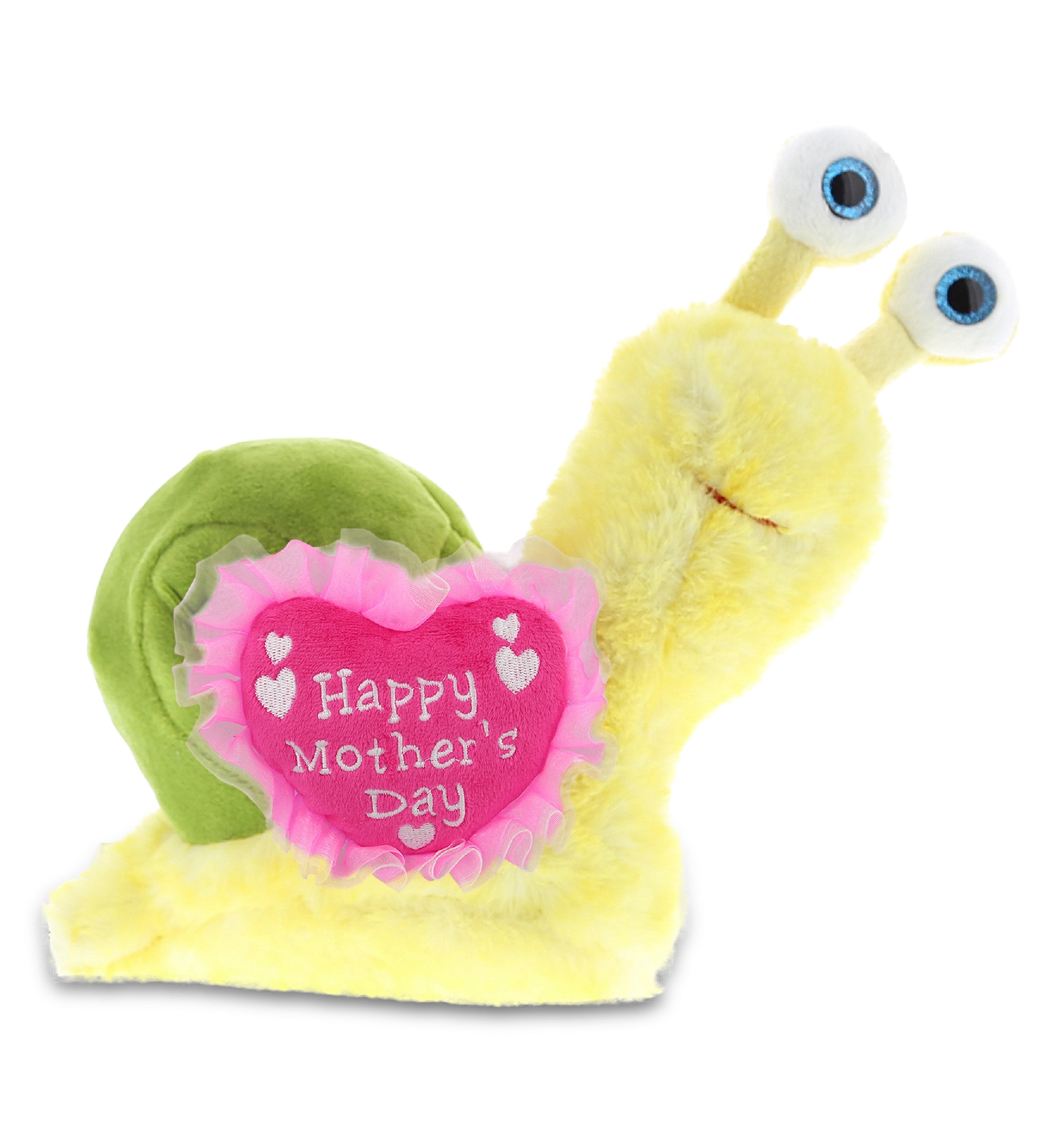 DolliBu Happy Mother's Day Super Soft Plush Yellow Snail - Cute Stuffed ...
