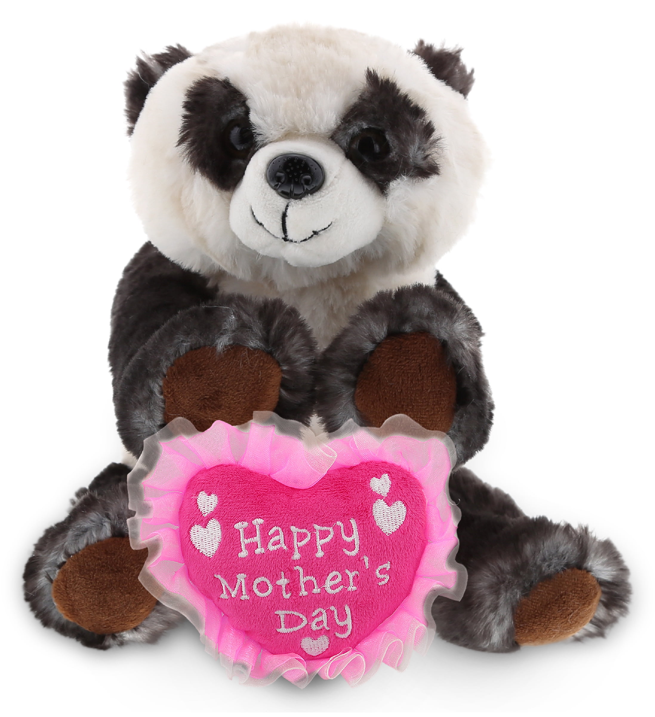 DolliBu Happy Mother's Day Super Soft Squat Panda Bear Plush Figure ...