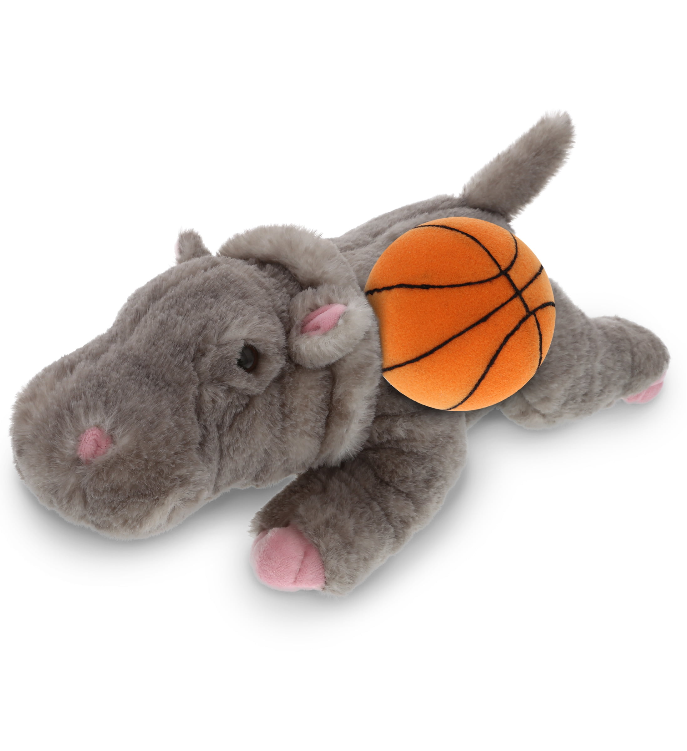 DolliBu Hippo Stuffed Animal with Basketball Plush - Soft Huggable ...
