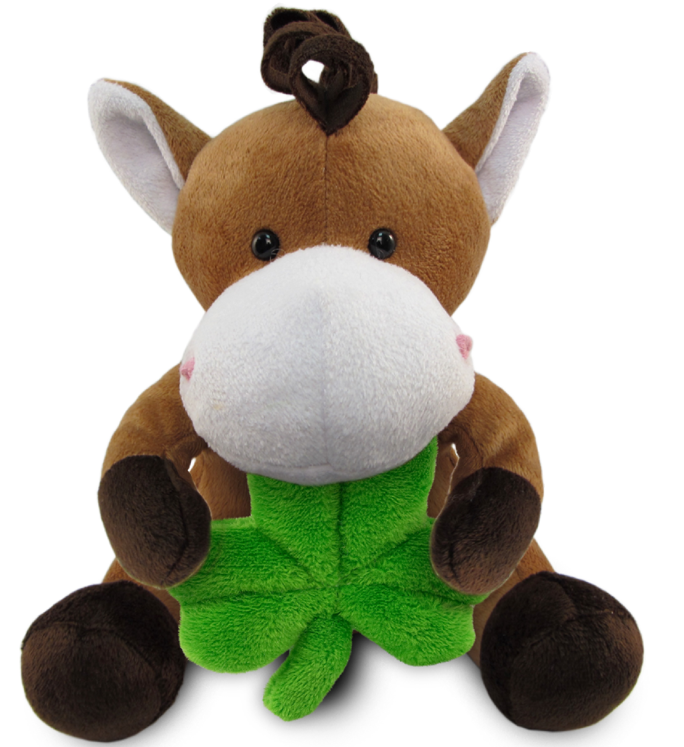 DolliBu Horse Stuffed Animal with Green Plush Shamrock - Cute Green ...