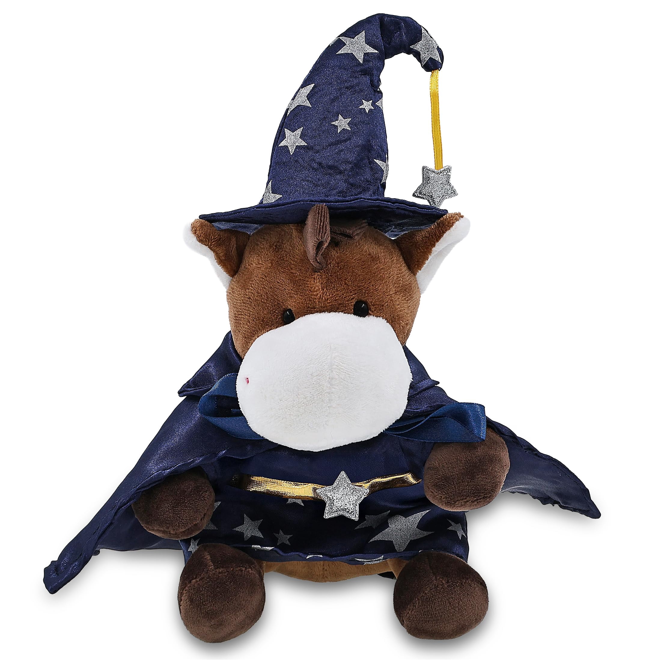 DolliBu Horse Stuffed Animal with Wizard Costume - Cute Wildlife Plush ...