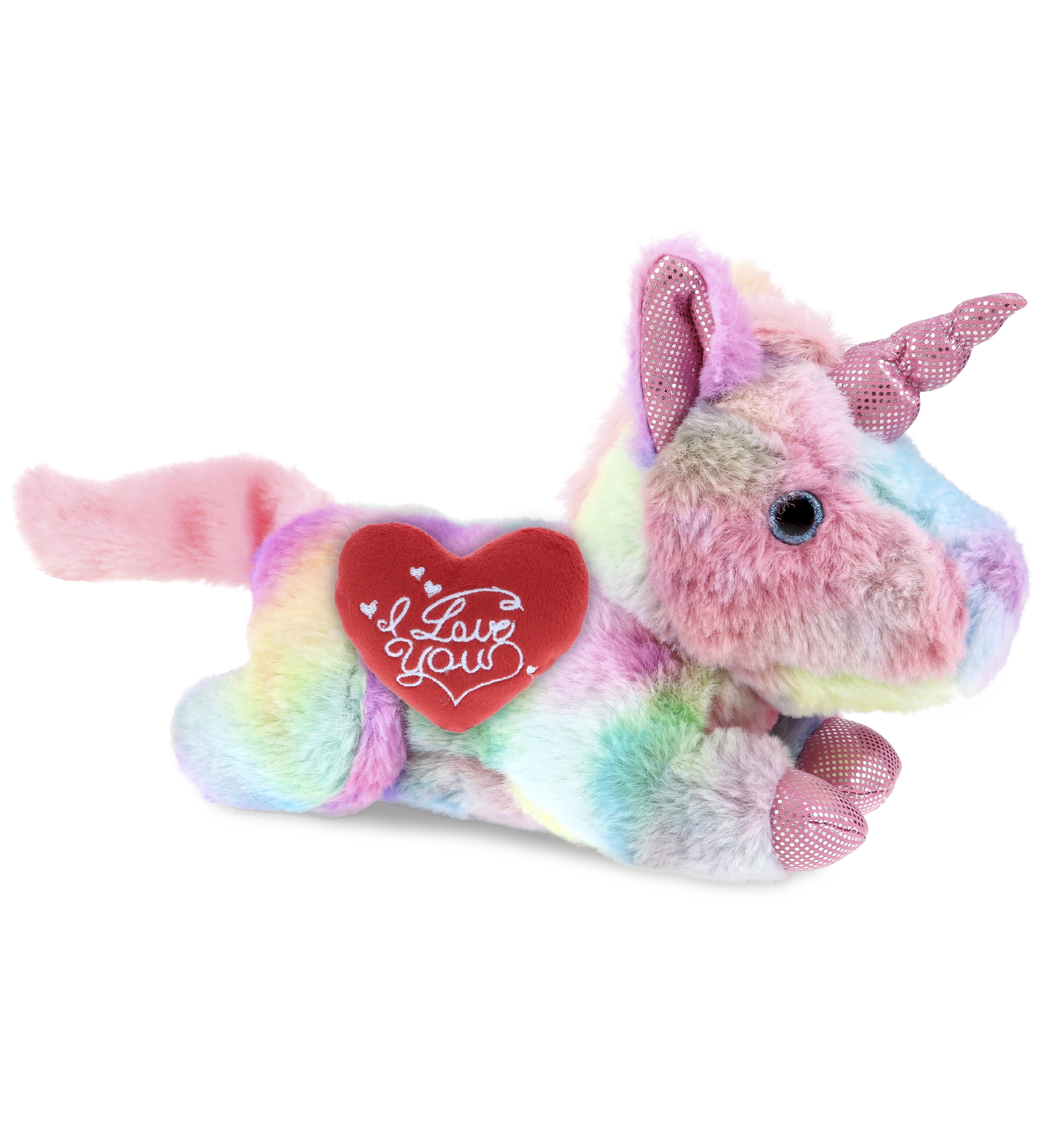 DolliBu I LOVE YOU Cotton Candy Plush Sunday Rainbow Unicorn - Cute ...