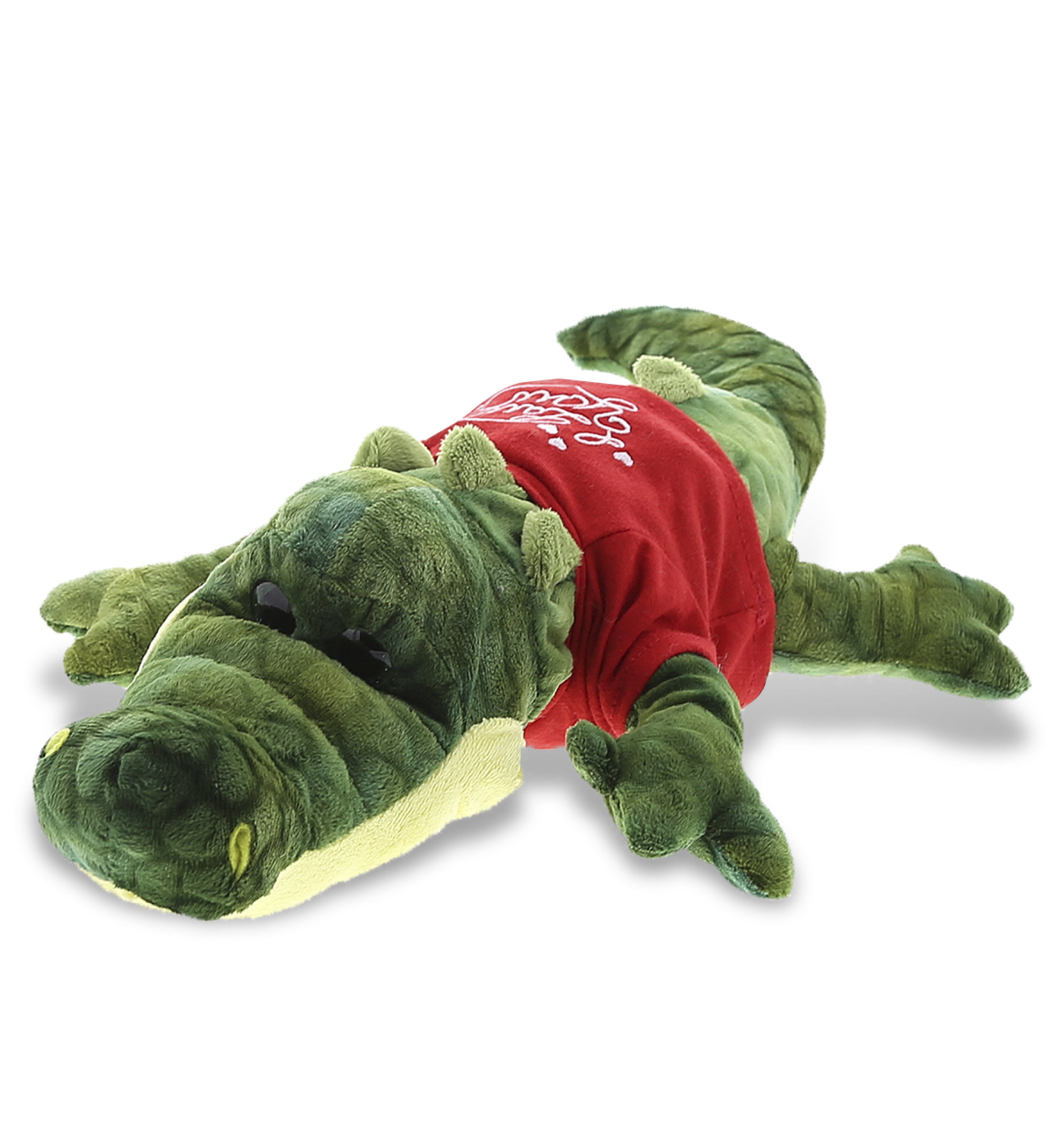 DolliBu I LOVE YOU Plush Green Gator - Cute Stuffed Animal with Red ...
