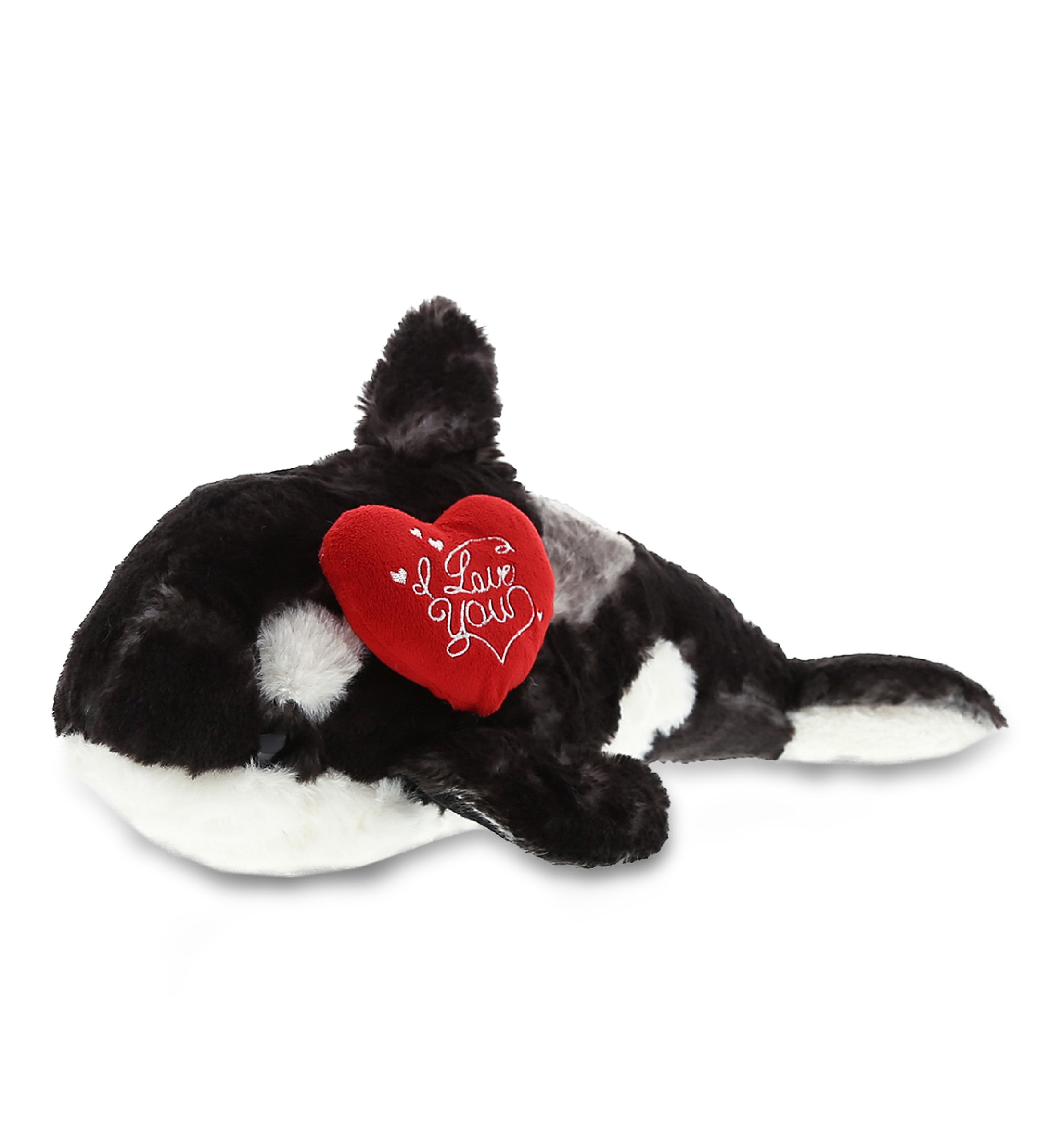 DolliBu I LOVE YOU Plush Wild Large Killer Whale - Cute Stuffed Animal ...