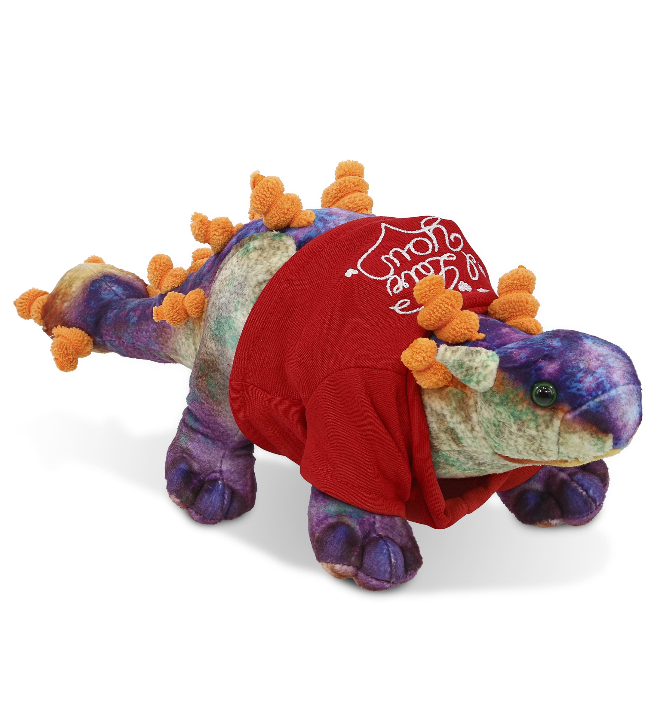 DolliBu I LOVE YOU Super Soft Ankylosaurus Dinosaur Plush- Cute Dino ...
