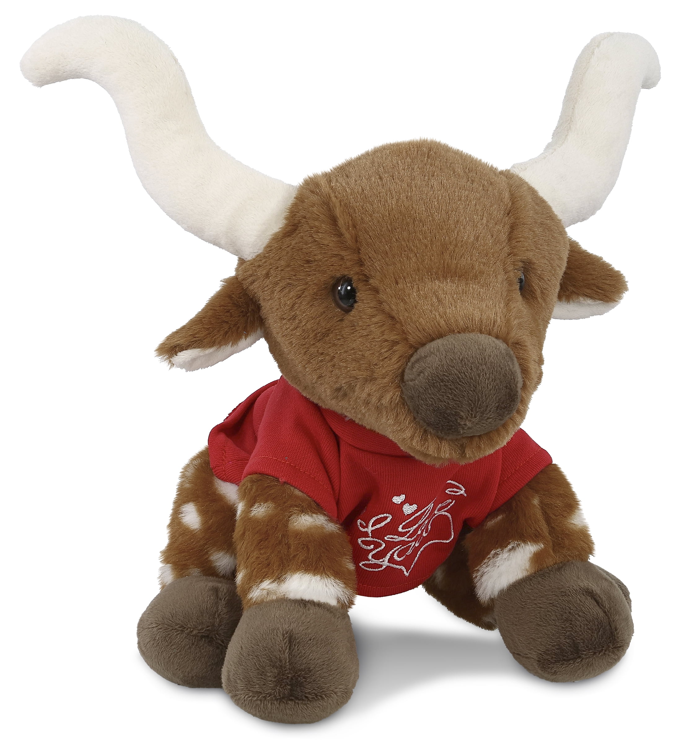 DolliBu I LOVE YOU Super Soft Floppy Longhorn Plush- Cute Longhorn ...