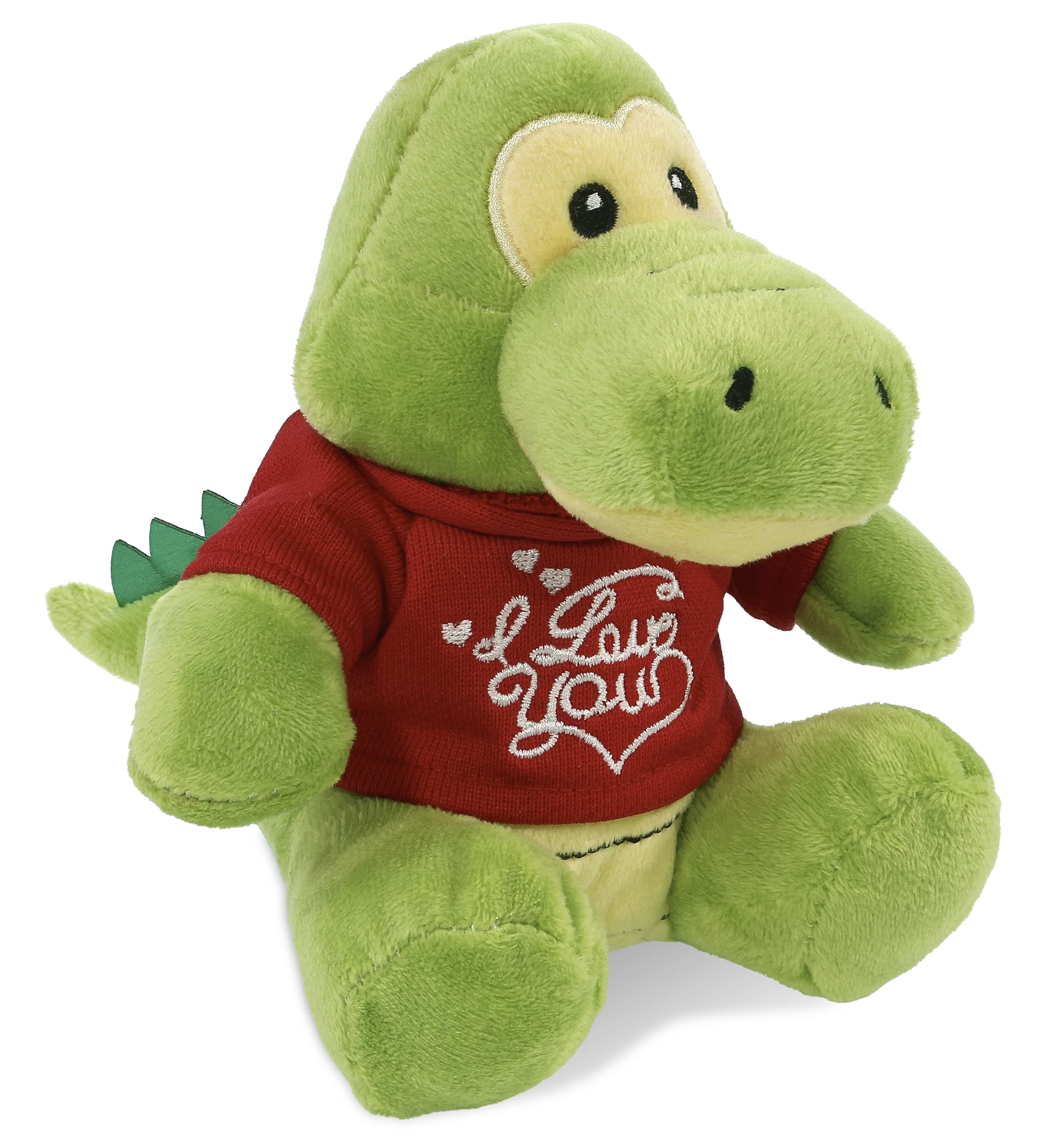 DolliBu I LOVE YOU Super Soft Gator Plush- Cute Alligator Plush Stuffed ...