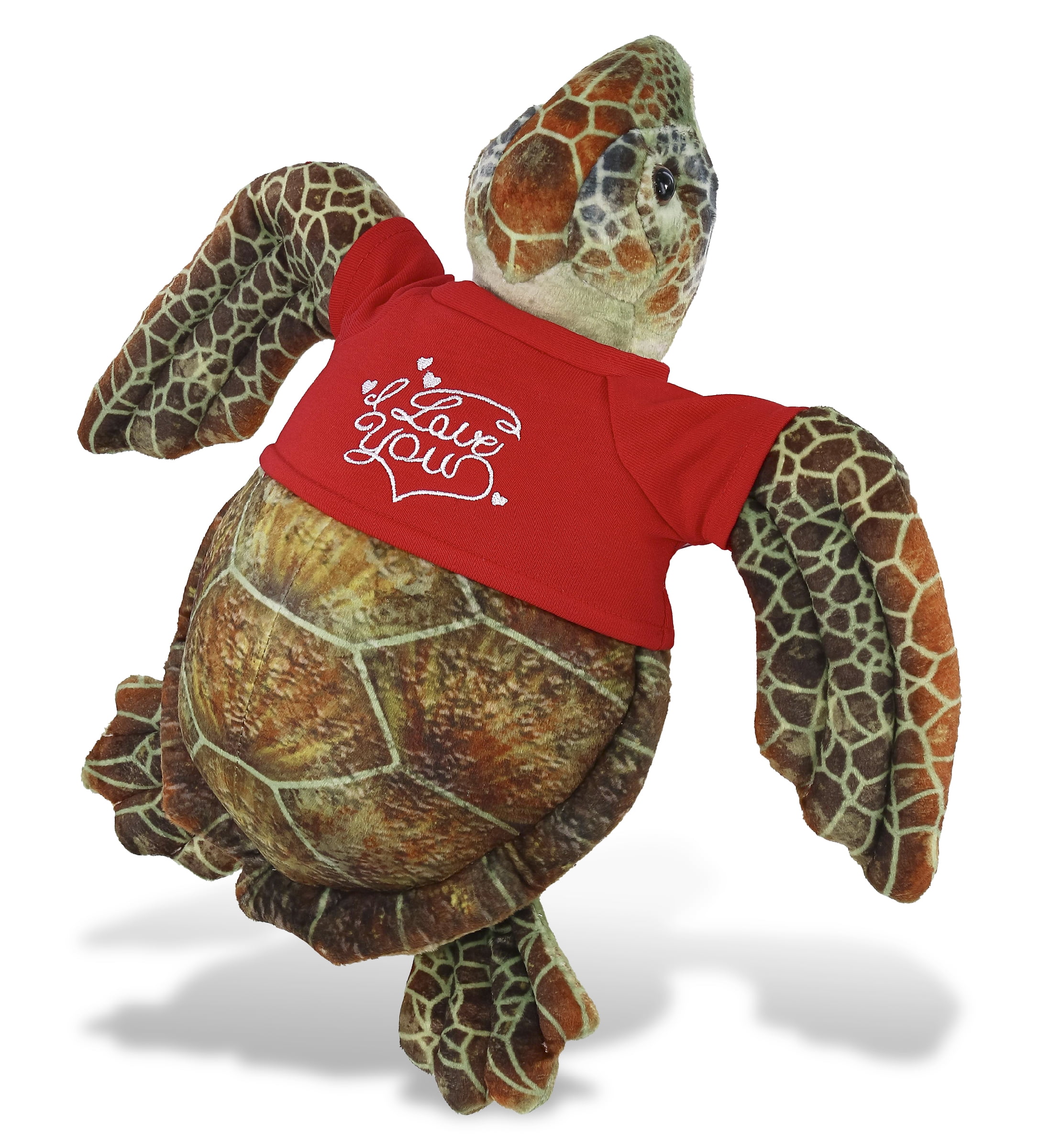 DolliBu I LOVE YOU Wild Collection Sea Turtle Plush- Cute Turtle Plush ...