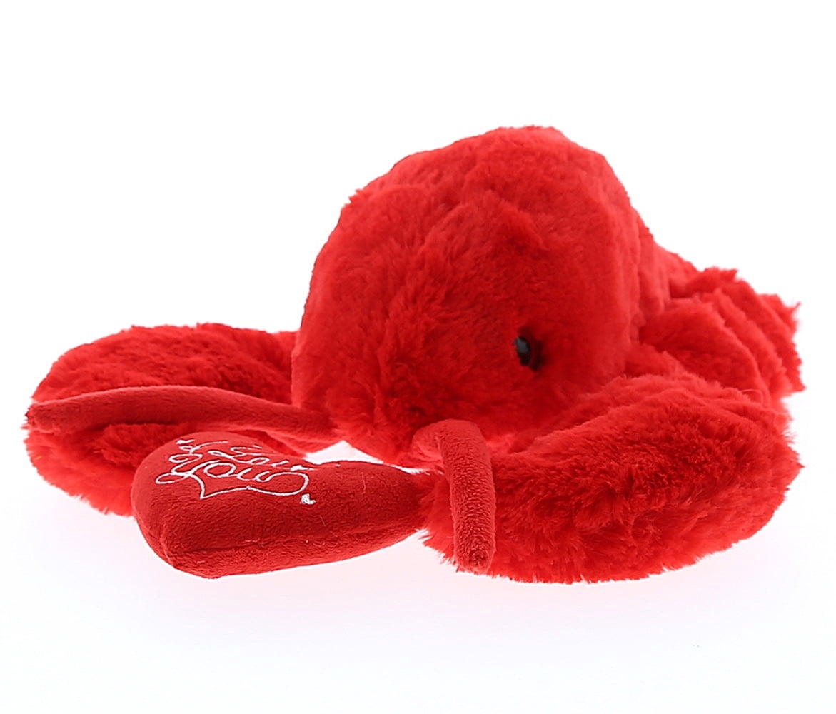 DolliBu I Love You Heart Elegant Red Lobster Plush - 14 inches ...