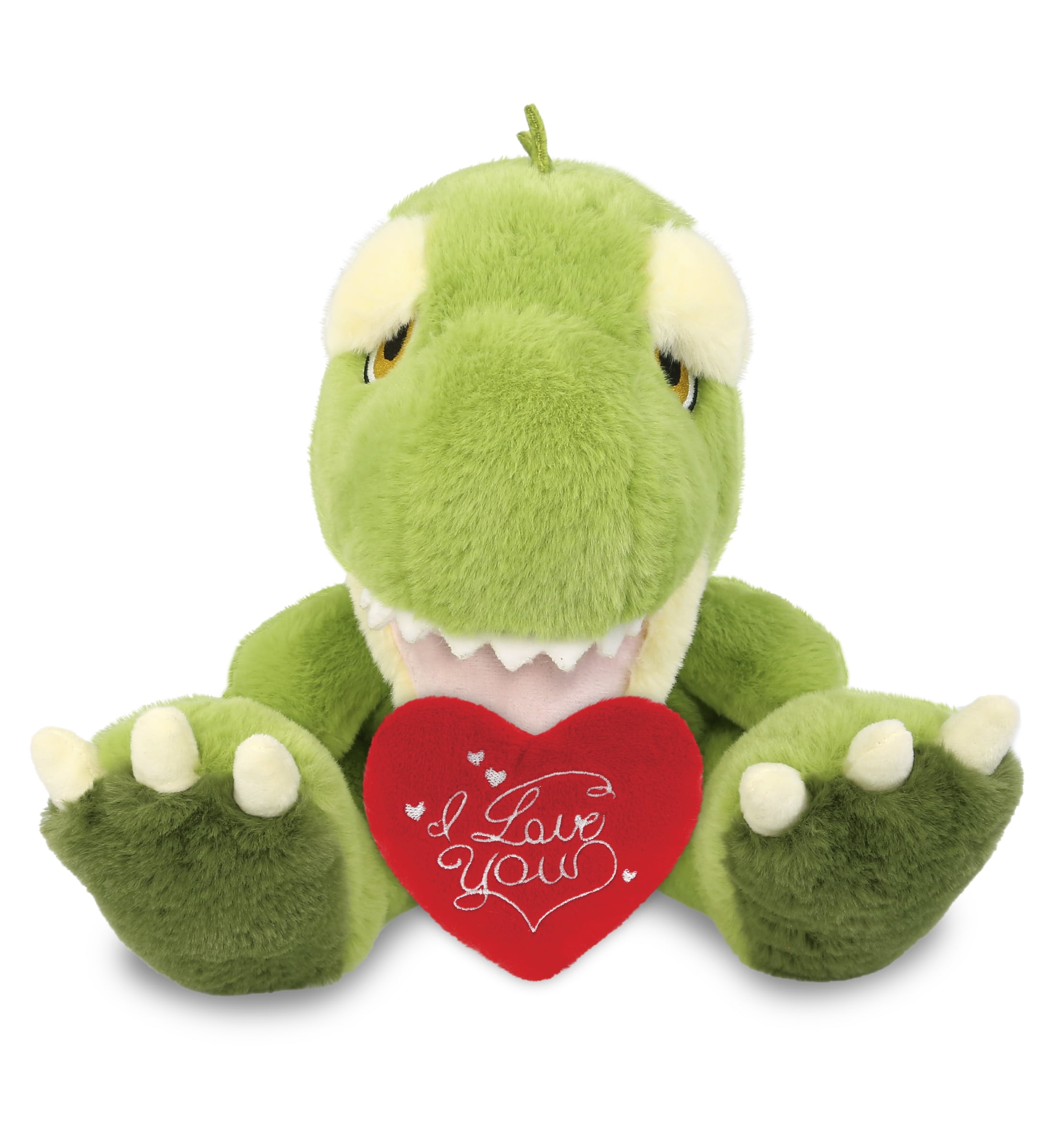 DolliBu I Love You Plush Eco-Friendly T-Rex Dinosaur - Cute Stuffed ...