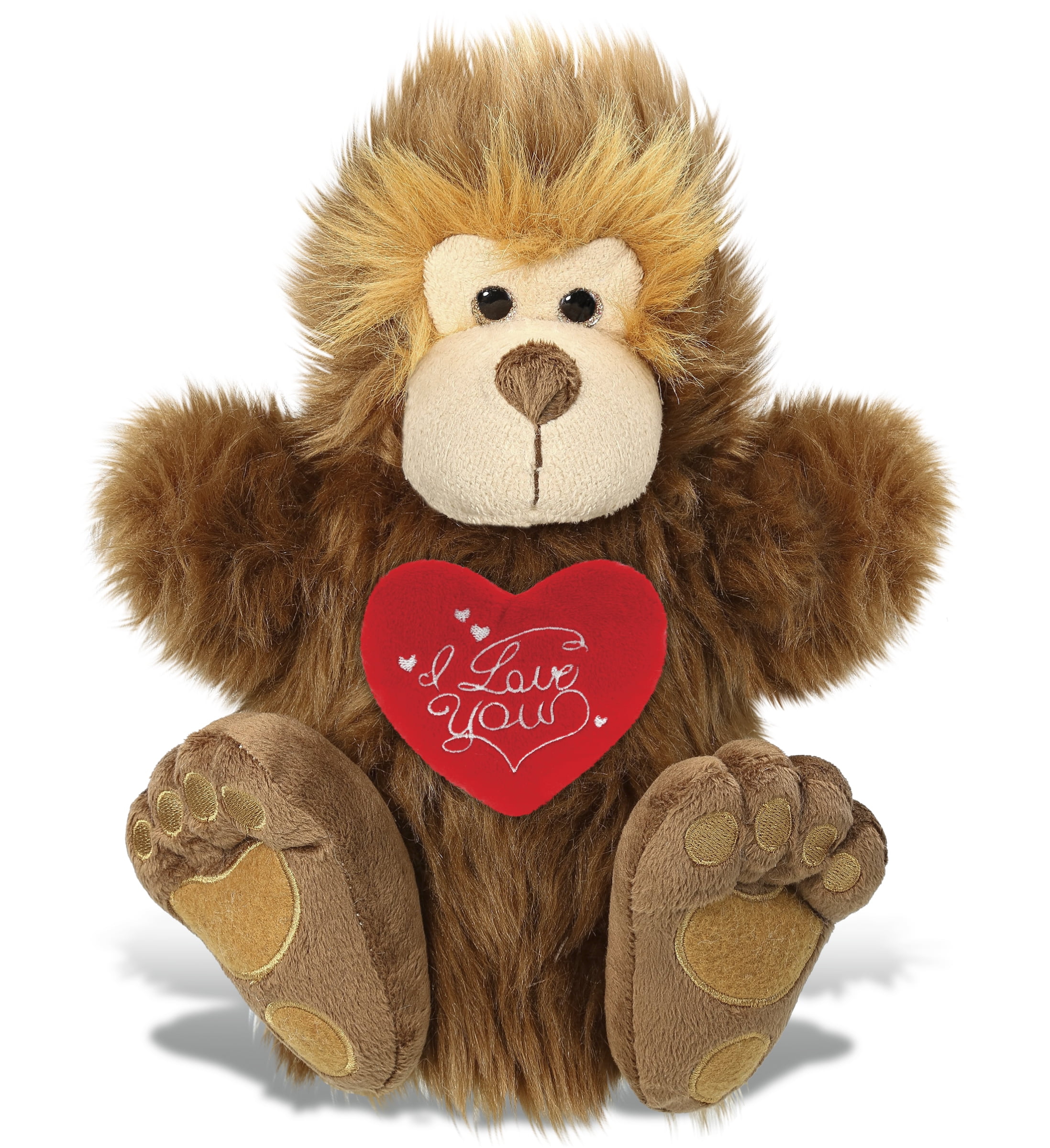 DolliBu I Love You Plush Super Soft Big Foot Hand Puppet - Cute Stuffed ...