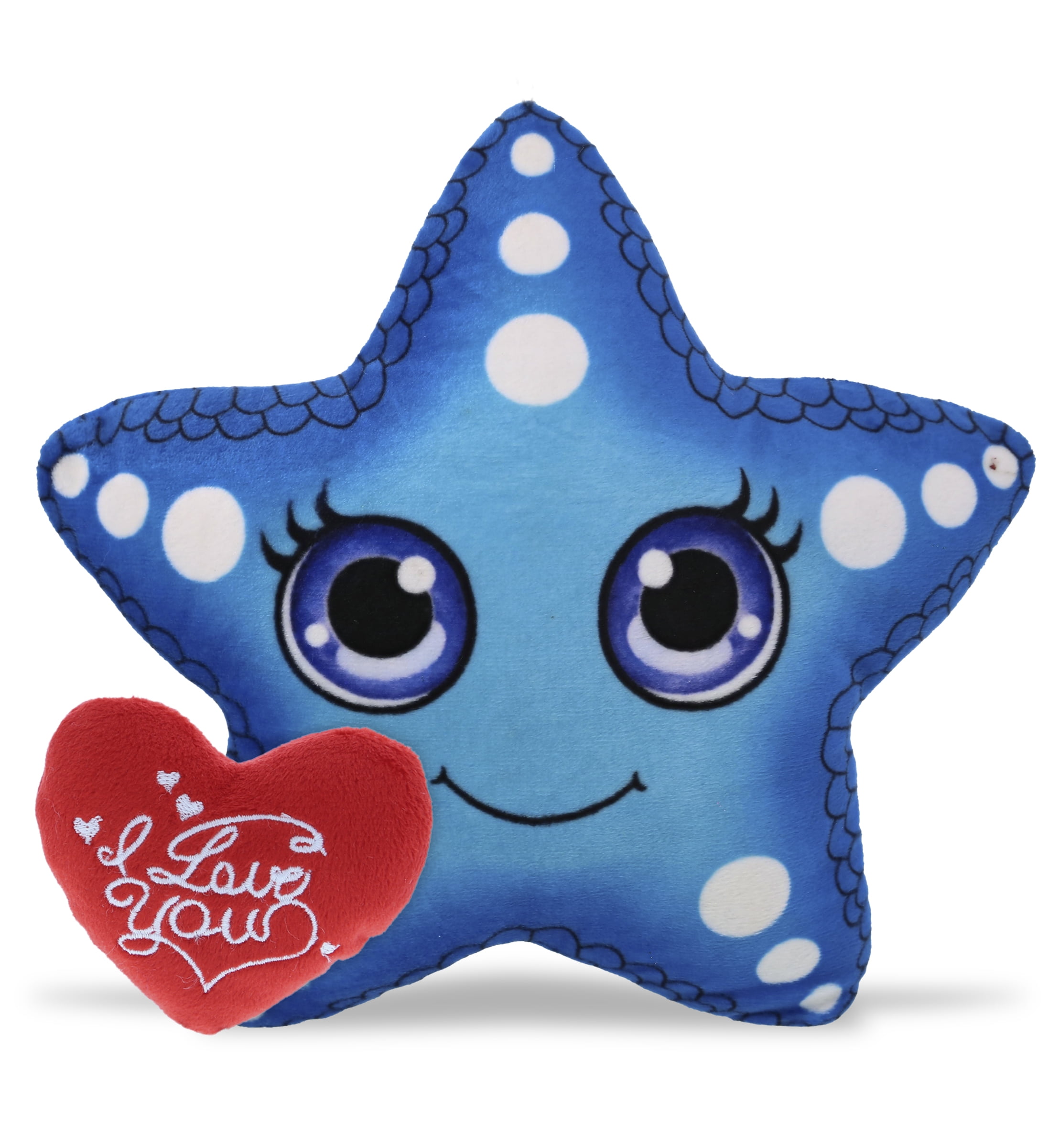 DolliBu I Love You Plush Super Soft Plush Buddies Blue Starfish - Cute ...