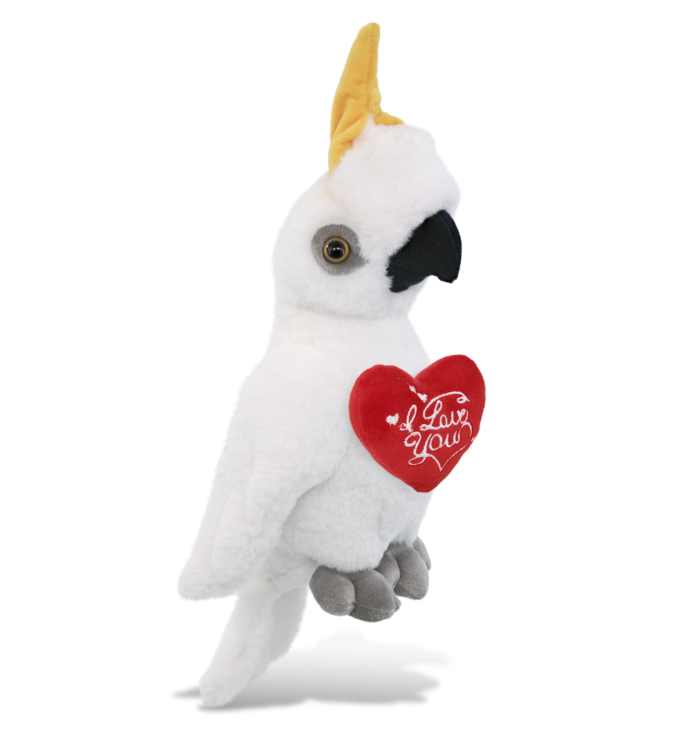 DolliBu I Love You Plush Super Soft Cockatoo - Cute Stuffed Animal ...