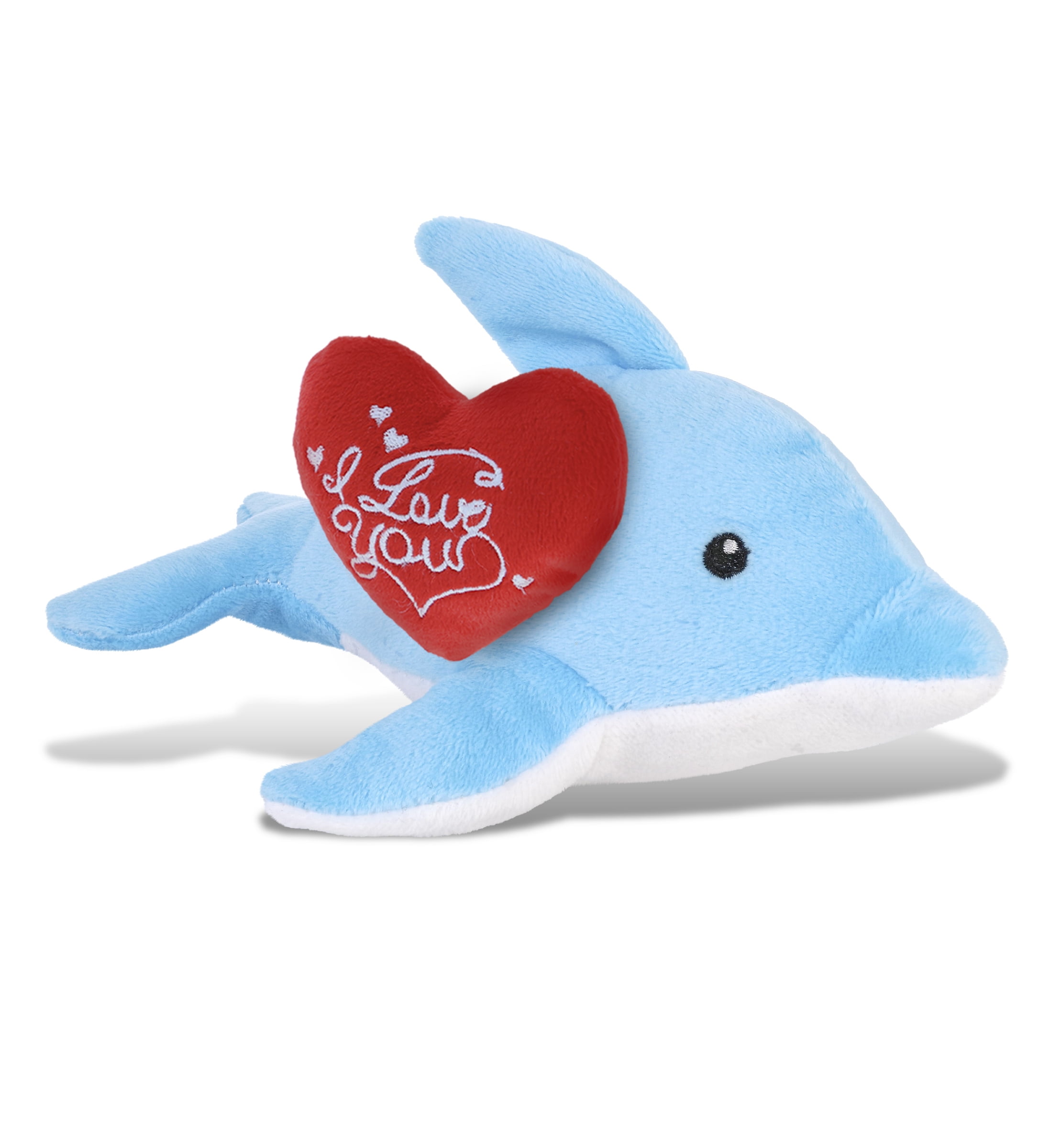 DolliBu I Love You Plush Super Soft Dolphin - Cute Stuffed Animal ...