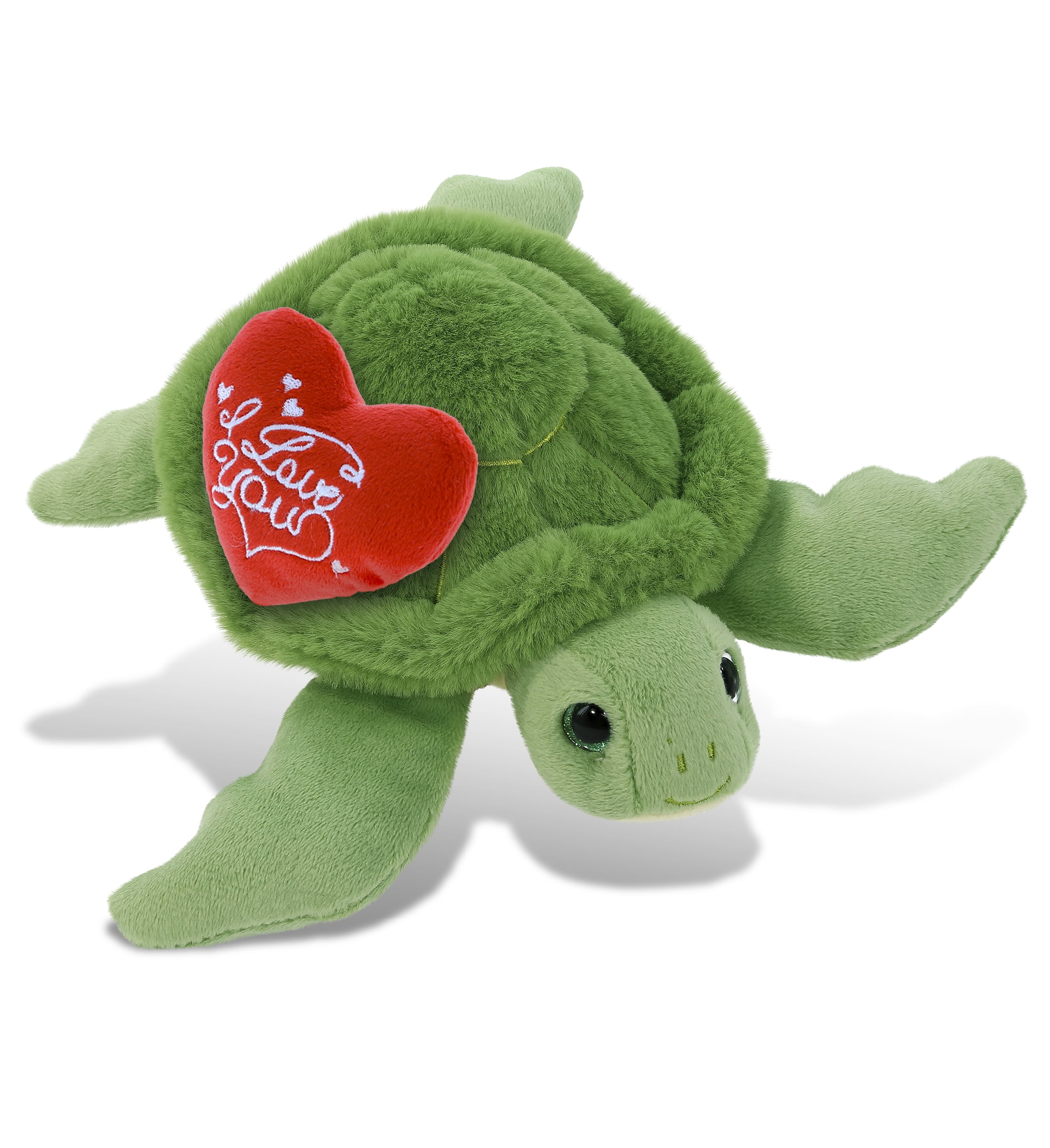 DolliBu I Love You Plush Super Soft Green Sea Turtle - Cute Stuffed ...