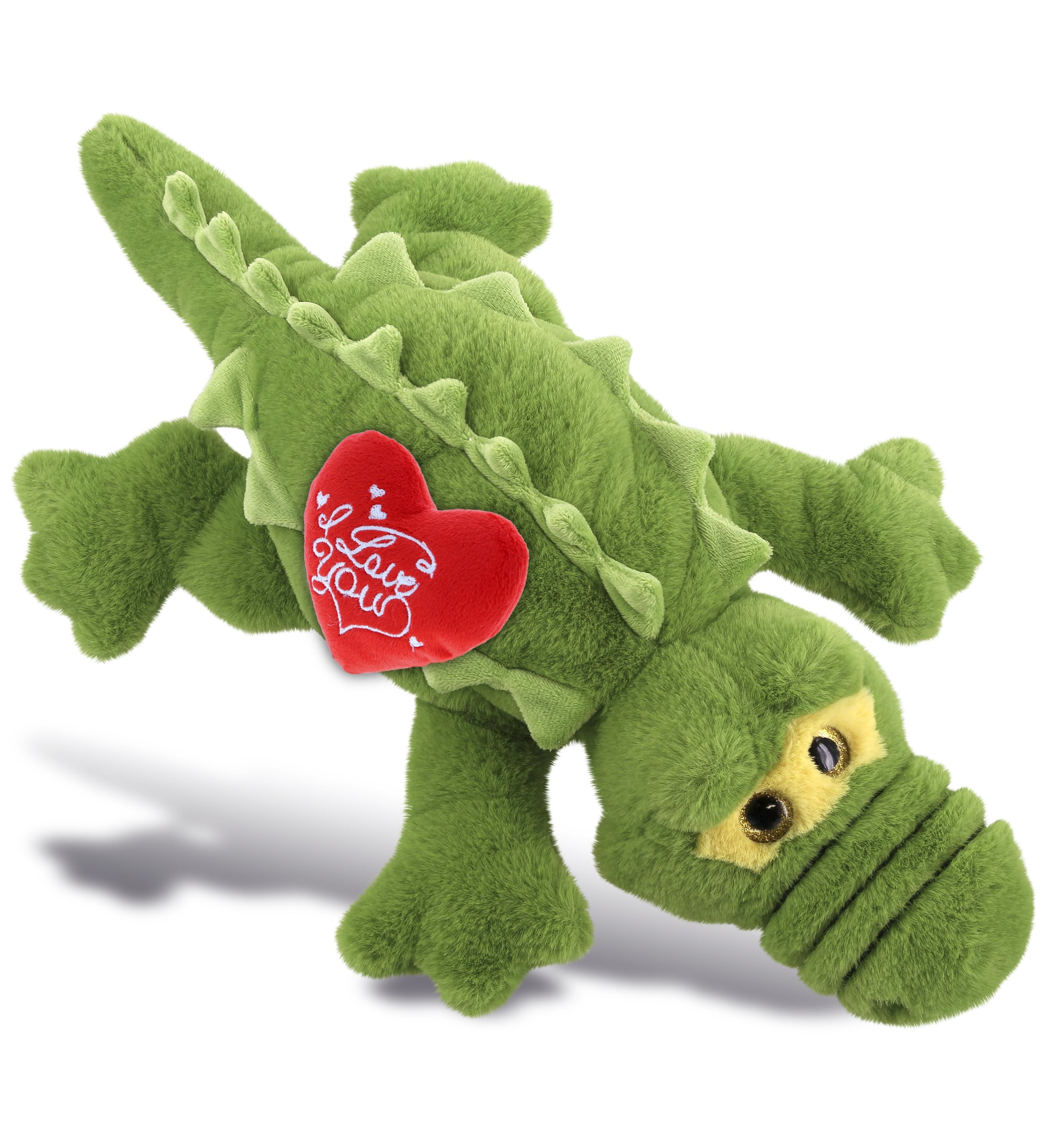 DolliBu I Love You Plush Super Soft Large Green Alligator - Cute ...