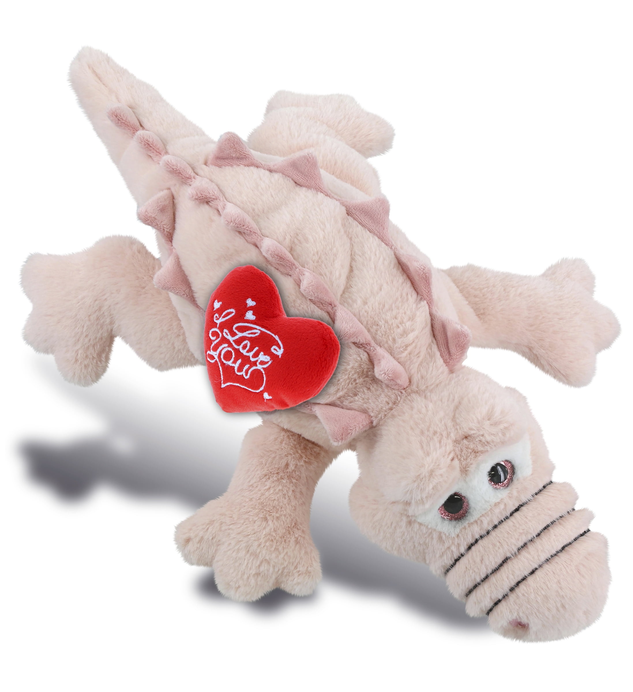 DolliBu I Love You Plush Super Soft Large Pink Alligator - Cute Stuffed ...