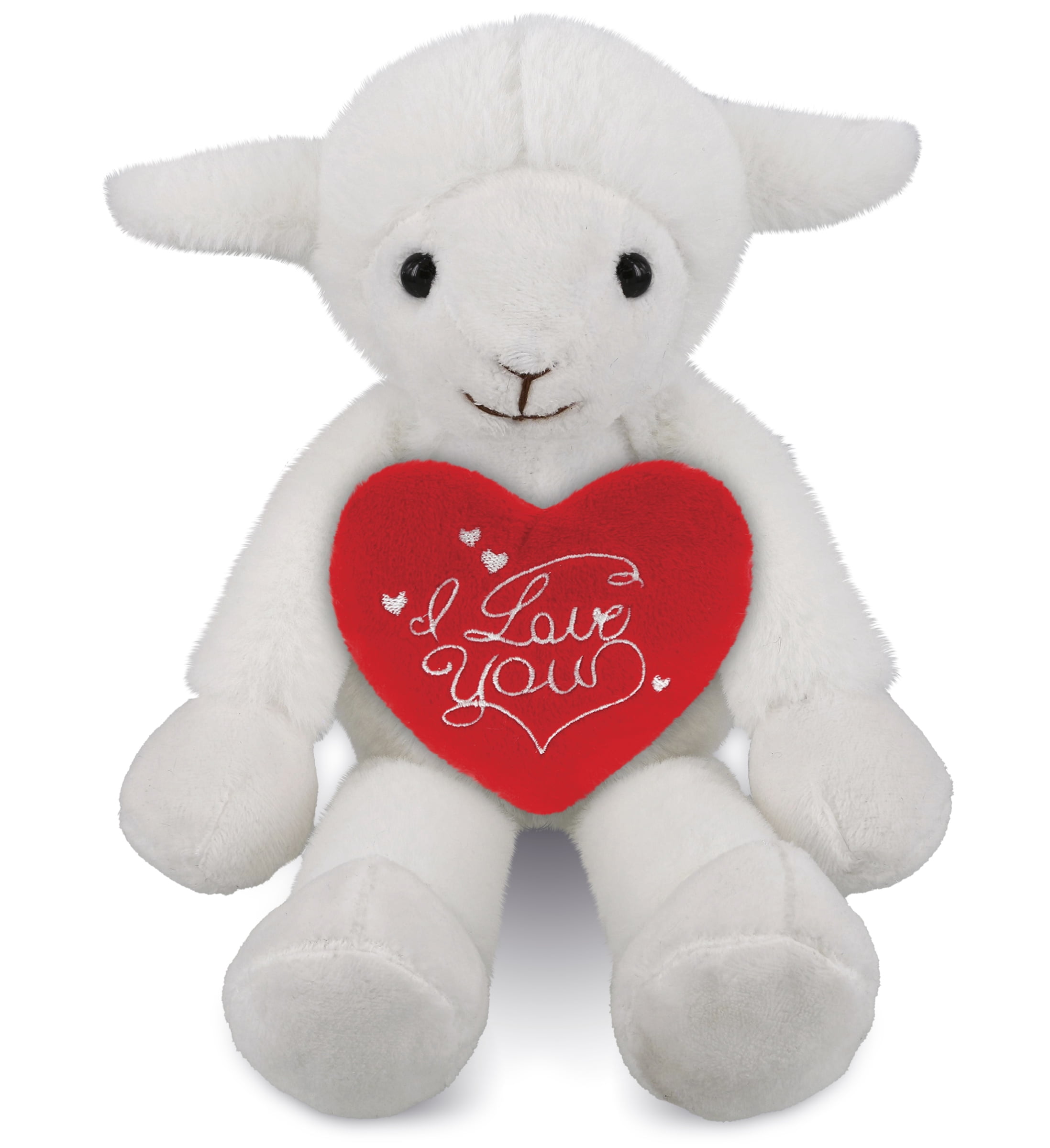 DolliBu I Love You Plush Super Soft Long Leg Lamb - Cute Stuffed Animal ...