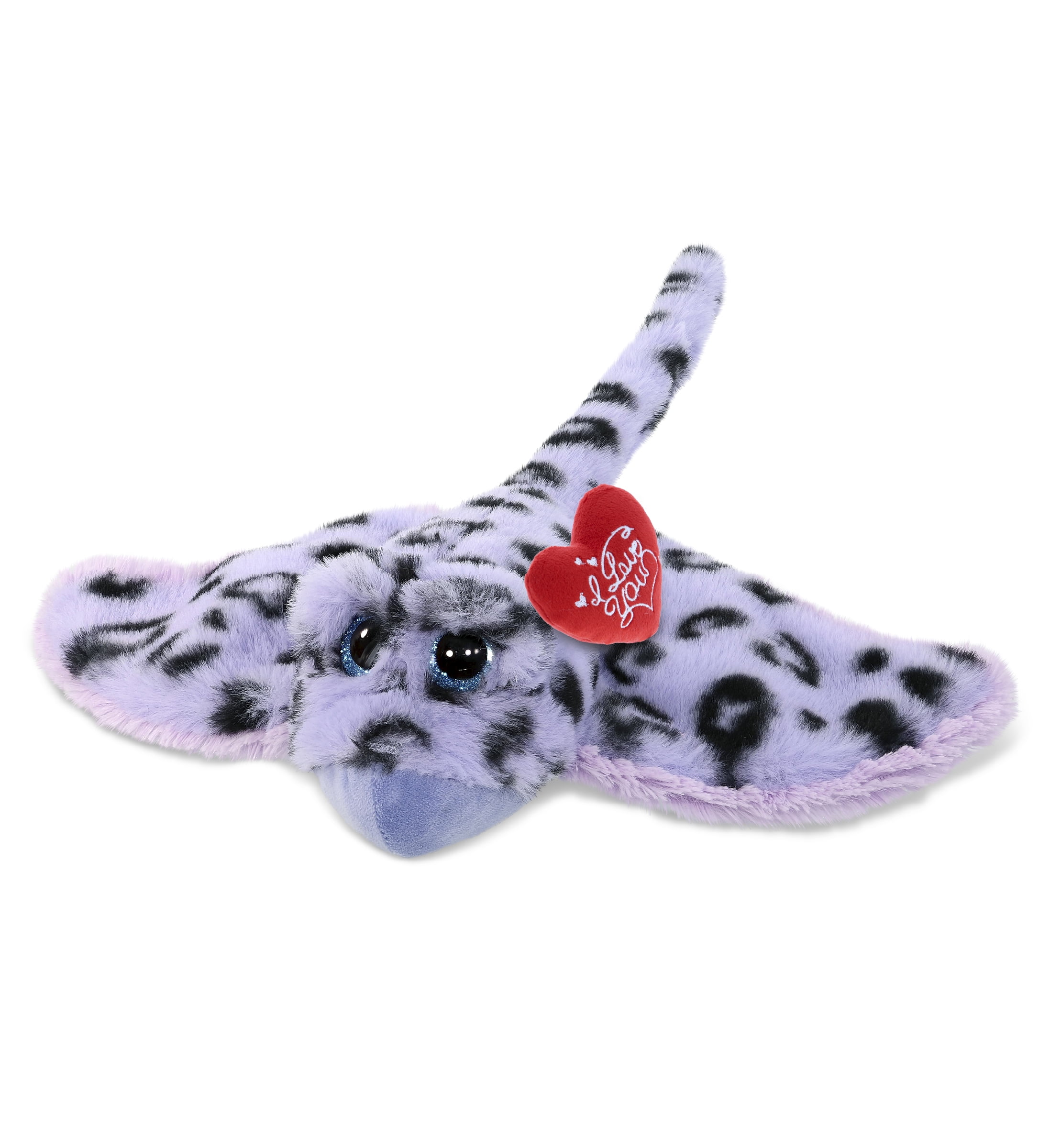 DolliBu I Love You Plush Super Soft Purple Stingray - Cute Stuffed ...