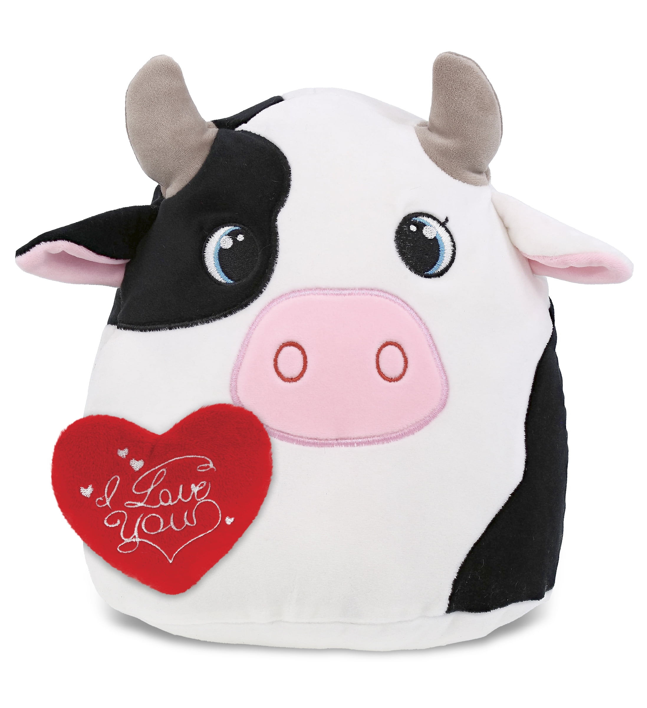 DolliBu I Love You Plush Super Soft Snug-Mooshies Cow - Cute Stuffed ...