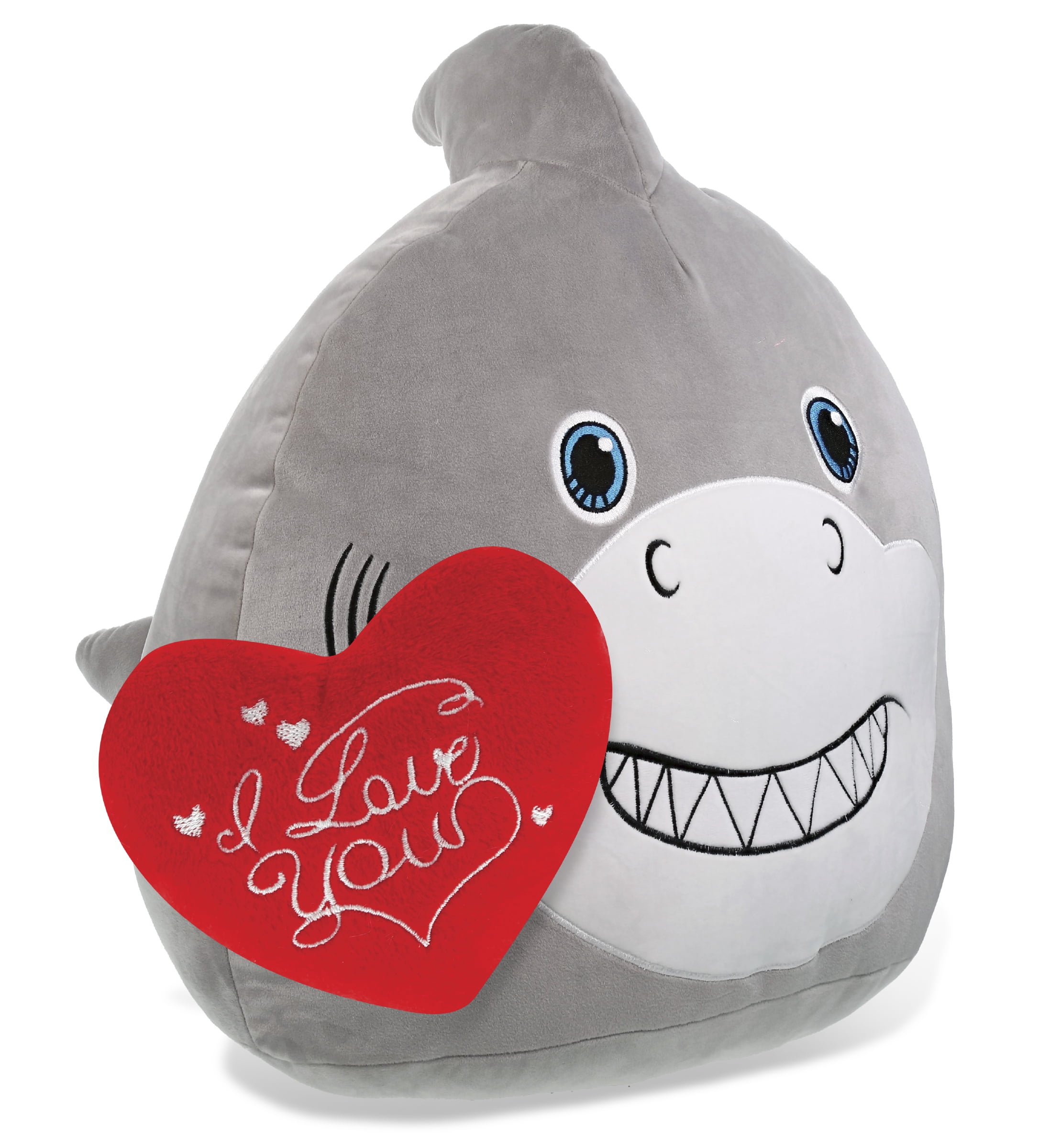DolliBu I Love You Plush Super Soft Snug-Mooshies Shark - Cute Stuffed ...